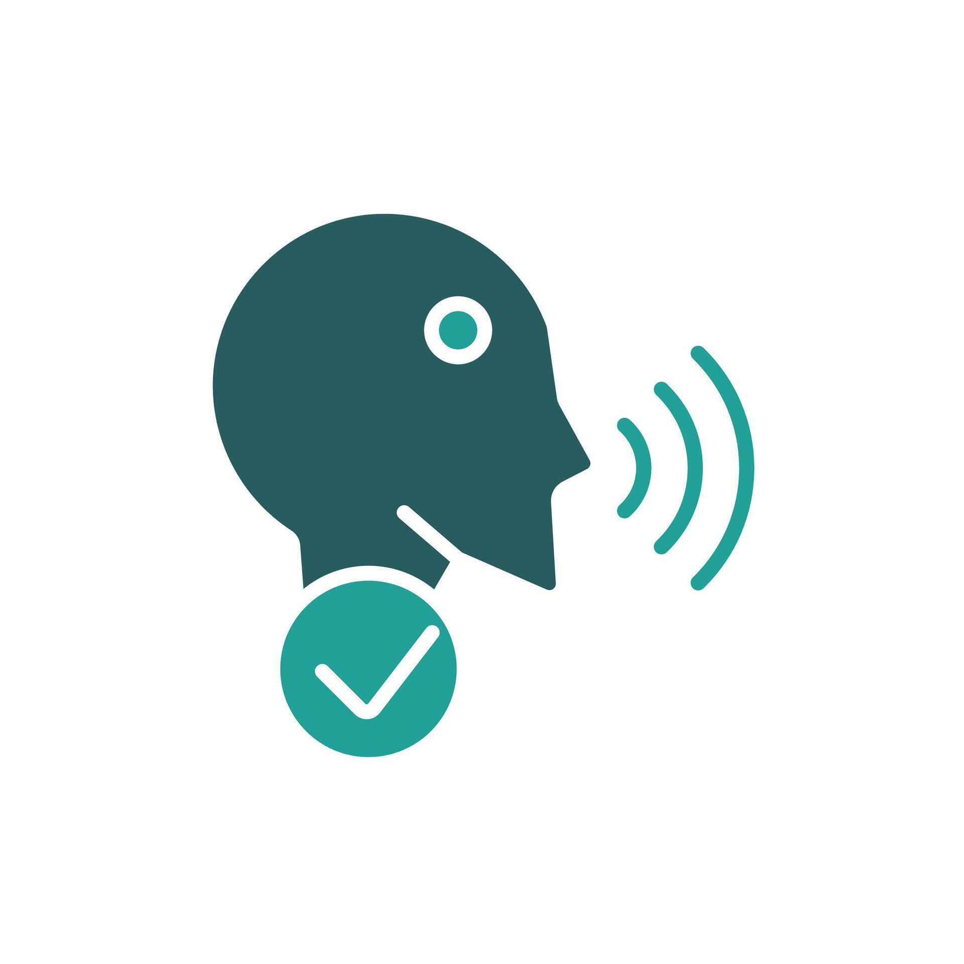 speech recognition icon colours 66412665 Vector Art at Vecteezy