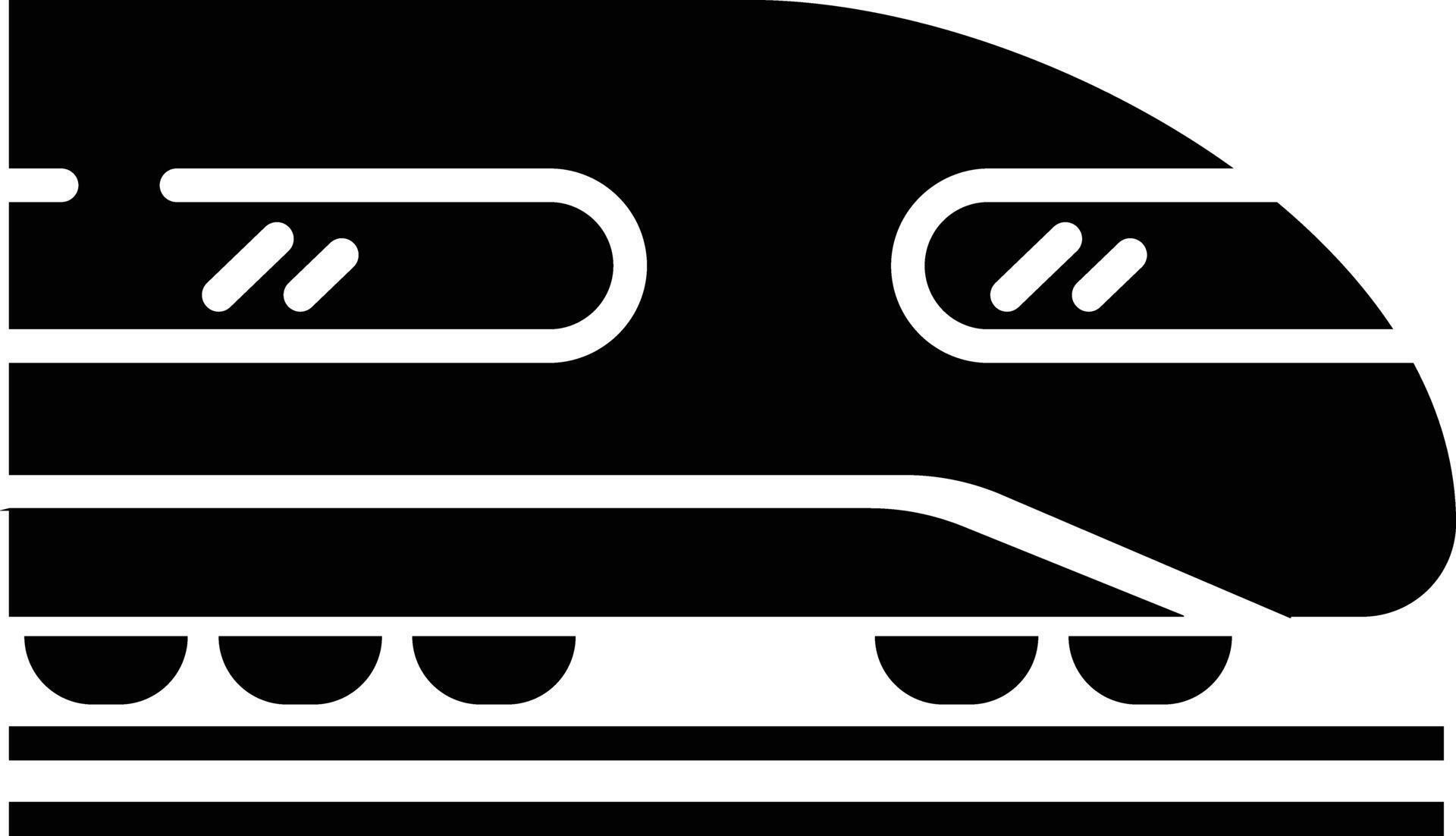High speed train icon, transportation and railway, fast train icon, isolated on white background ...