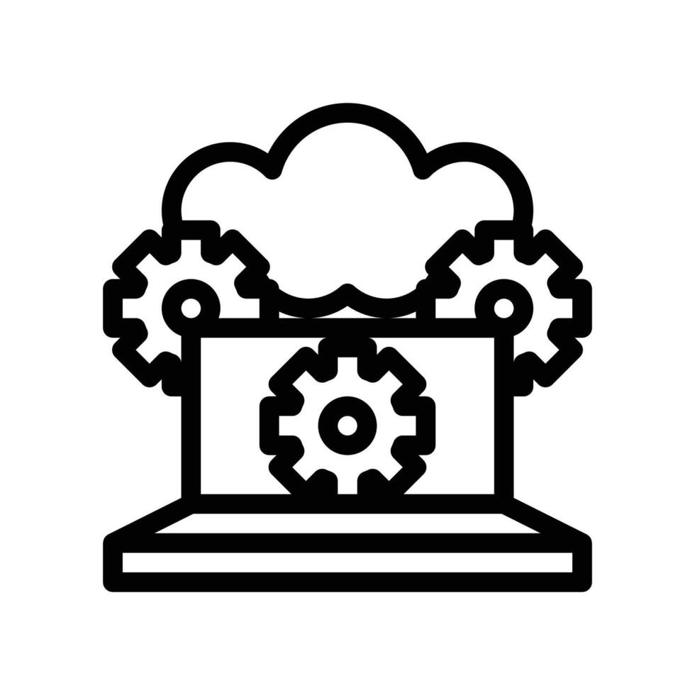 Cloud computing process 66428443 Vector Art at Vecteezy