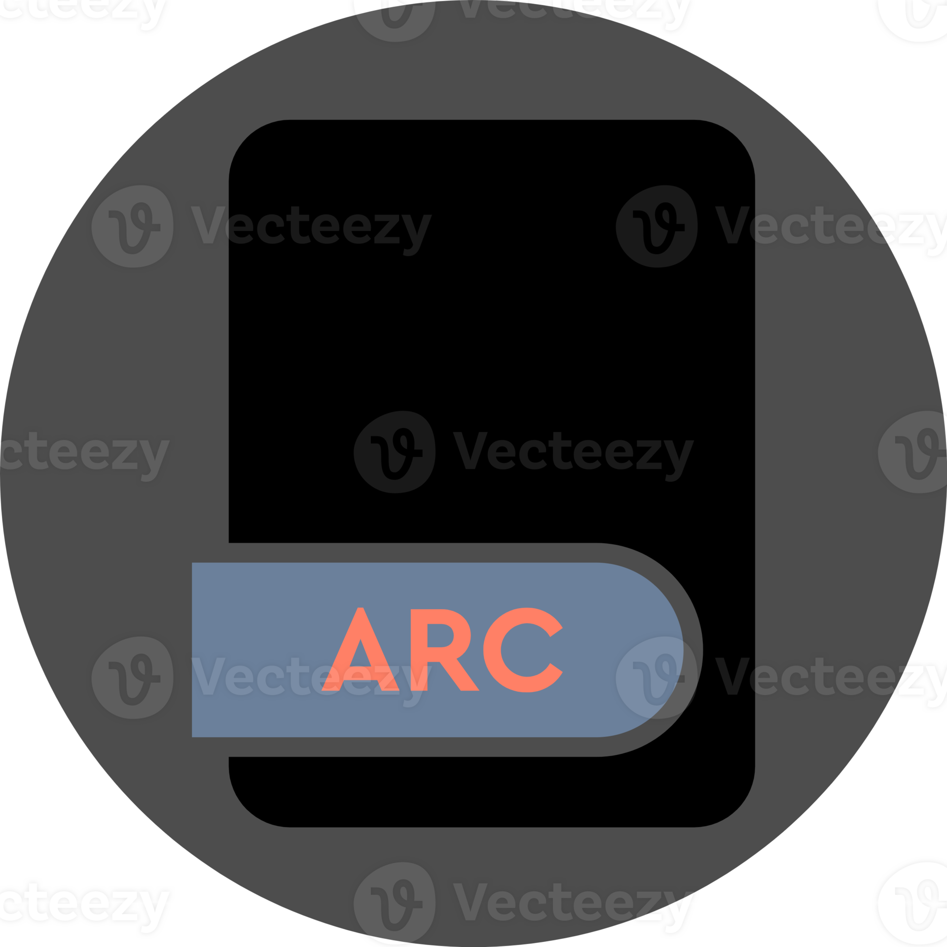 Arc File Format Icon Circular Shape 66497064 Png