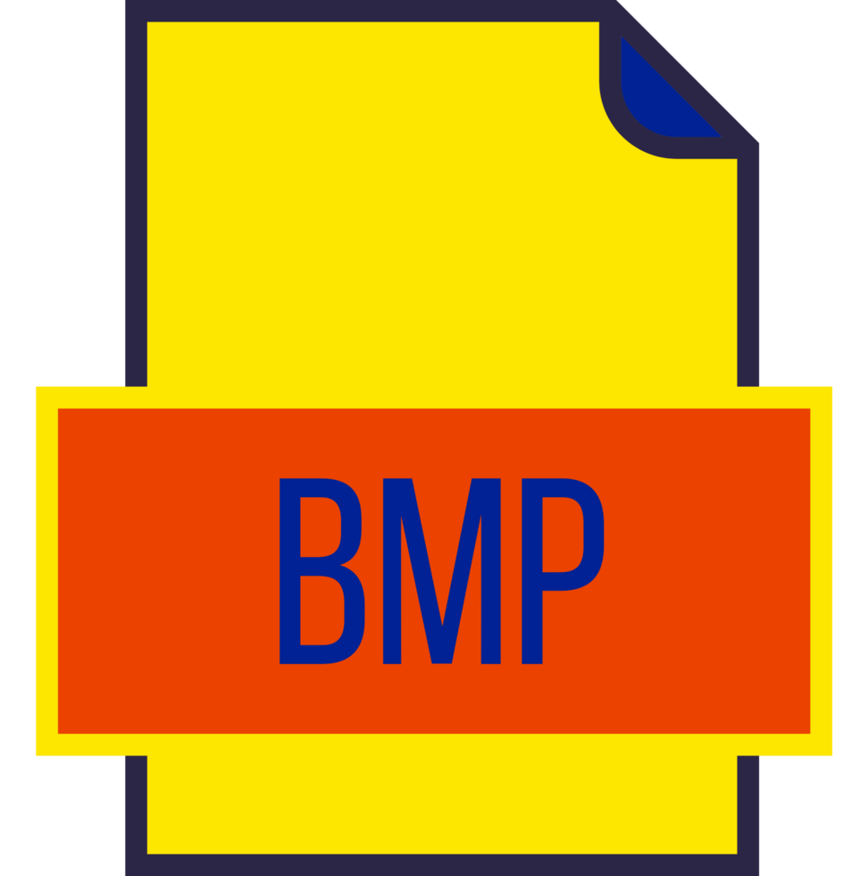 Bmp File Icon Fill And Outline Crisp Corners 66497922 Png