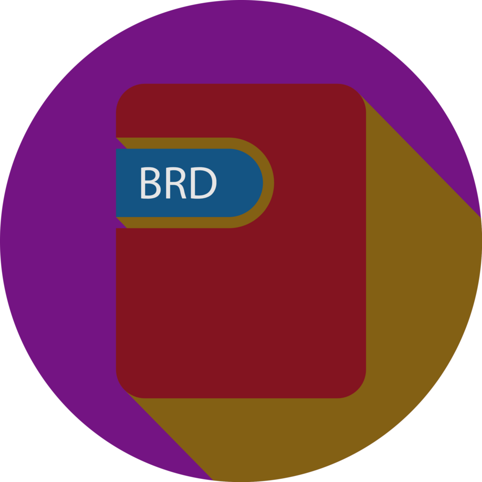 Brd File Icon Black Shadow With Rounded Corners In Circular Shape 66498160 Png