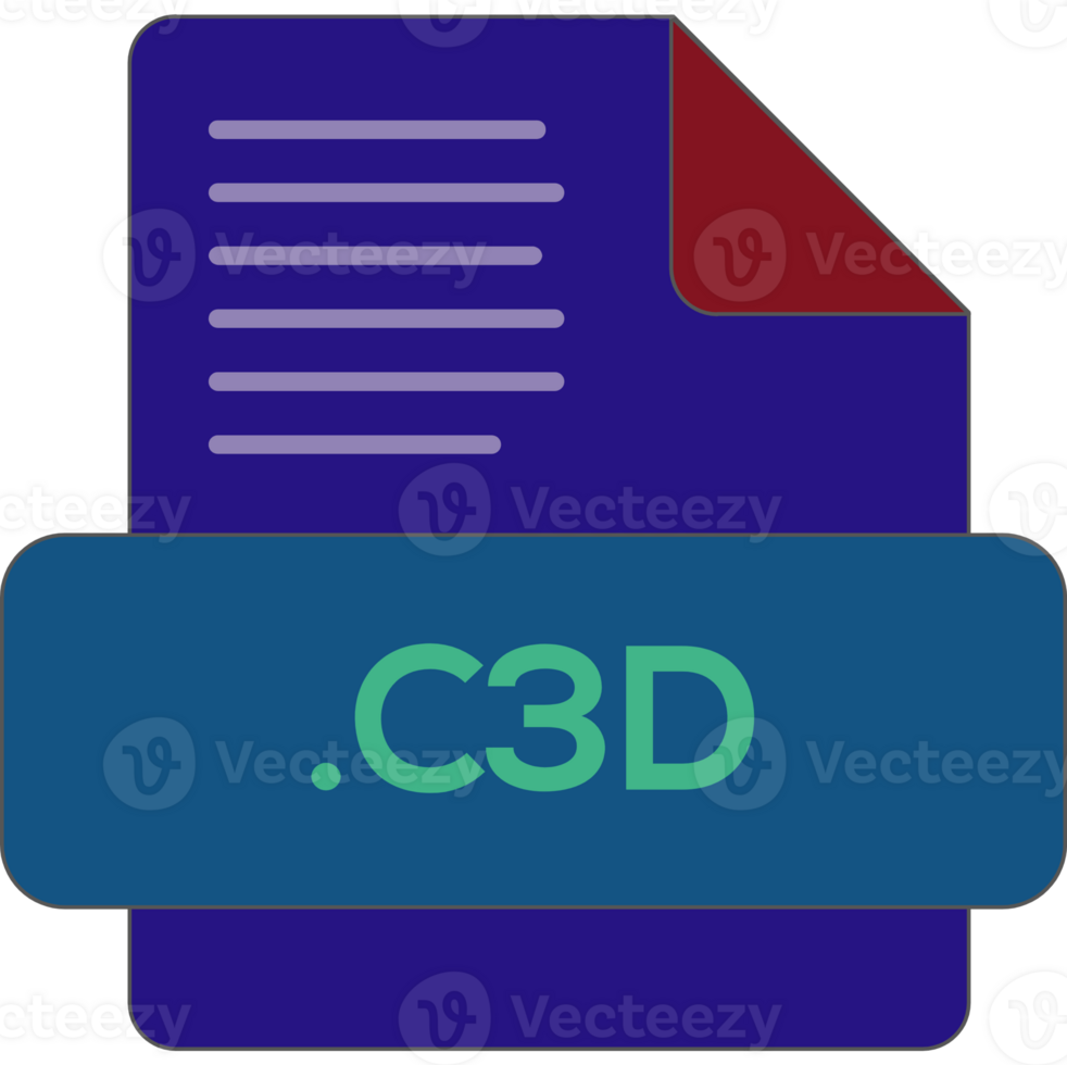 C3d File Extension Icon Old Brick Fill 66498220 PNG