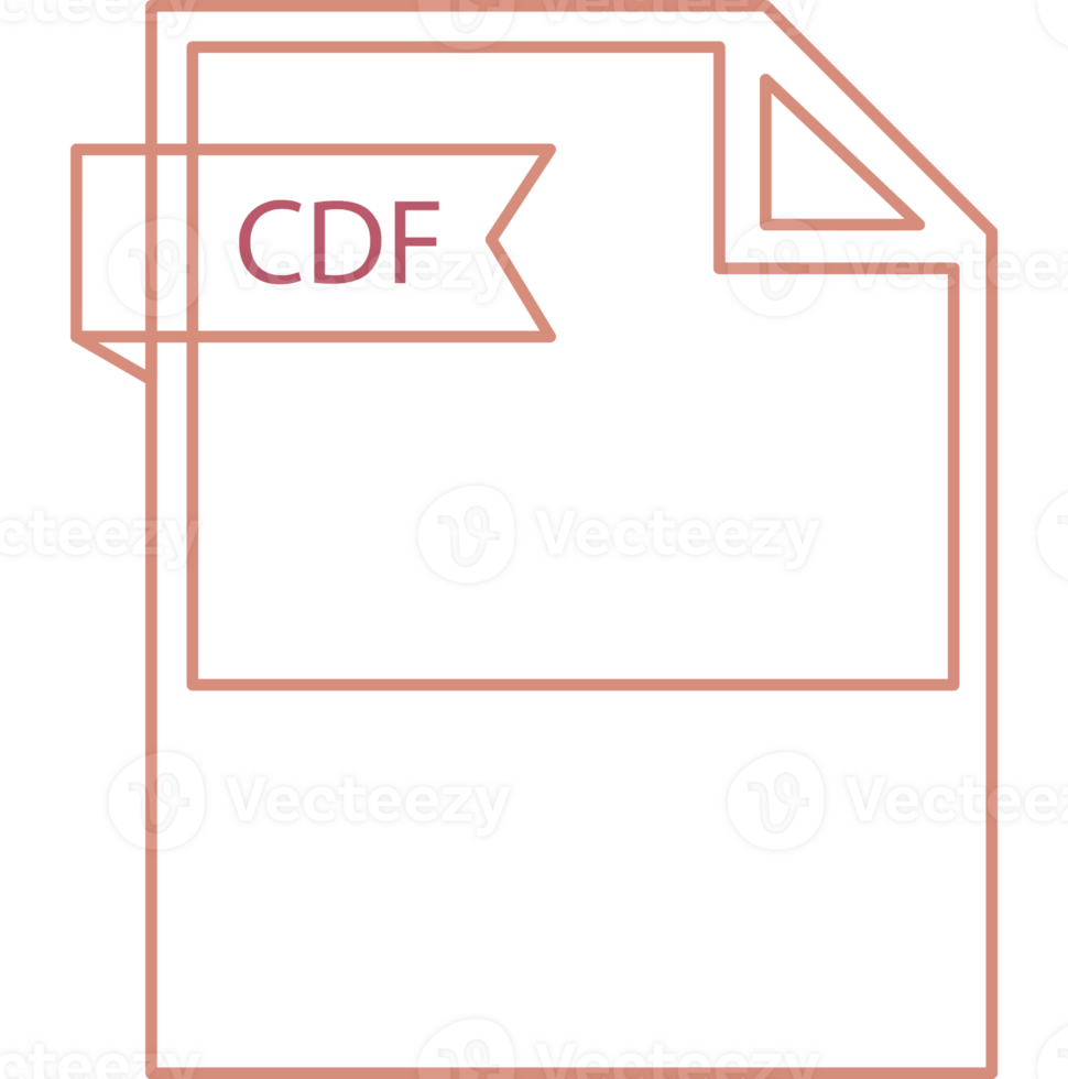Cdf File Format Icon And Black Shadow 66498606 PNG