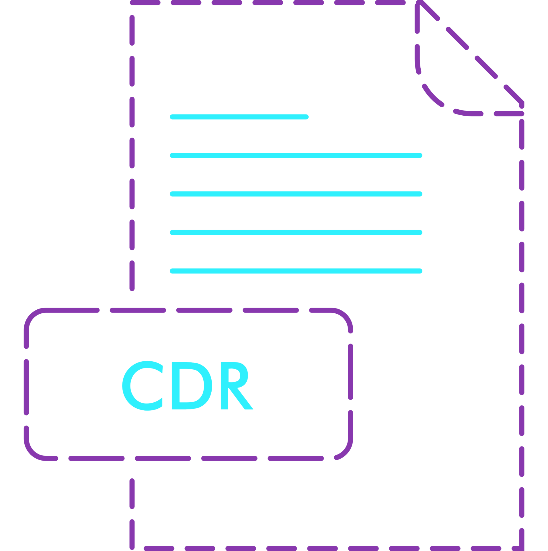Cdr File Format Icon Rounded Outline 66498812 Png