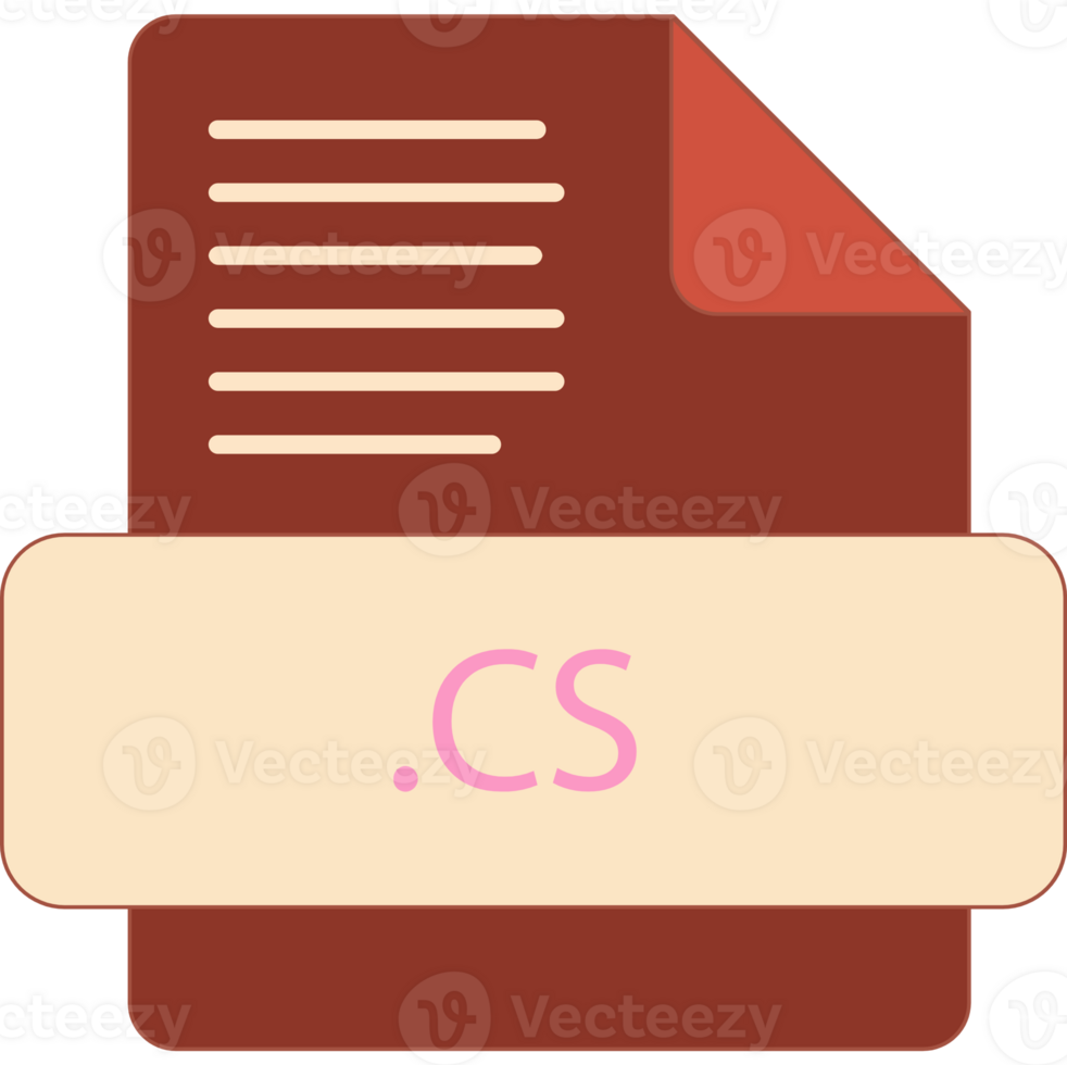 Cs File Extension Icon Minimal Colro Fill 66499389 PNG
