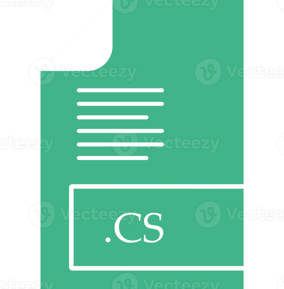 Cs File Format Icon Fill Insidse With Symbol 66499404 PNG