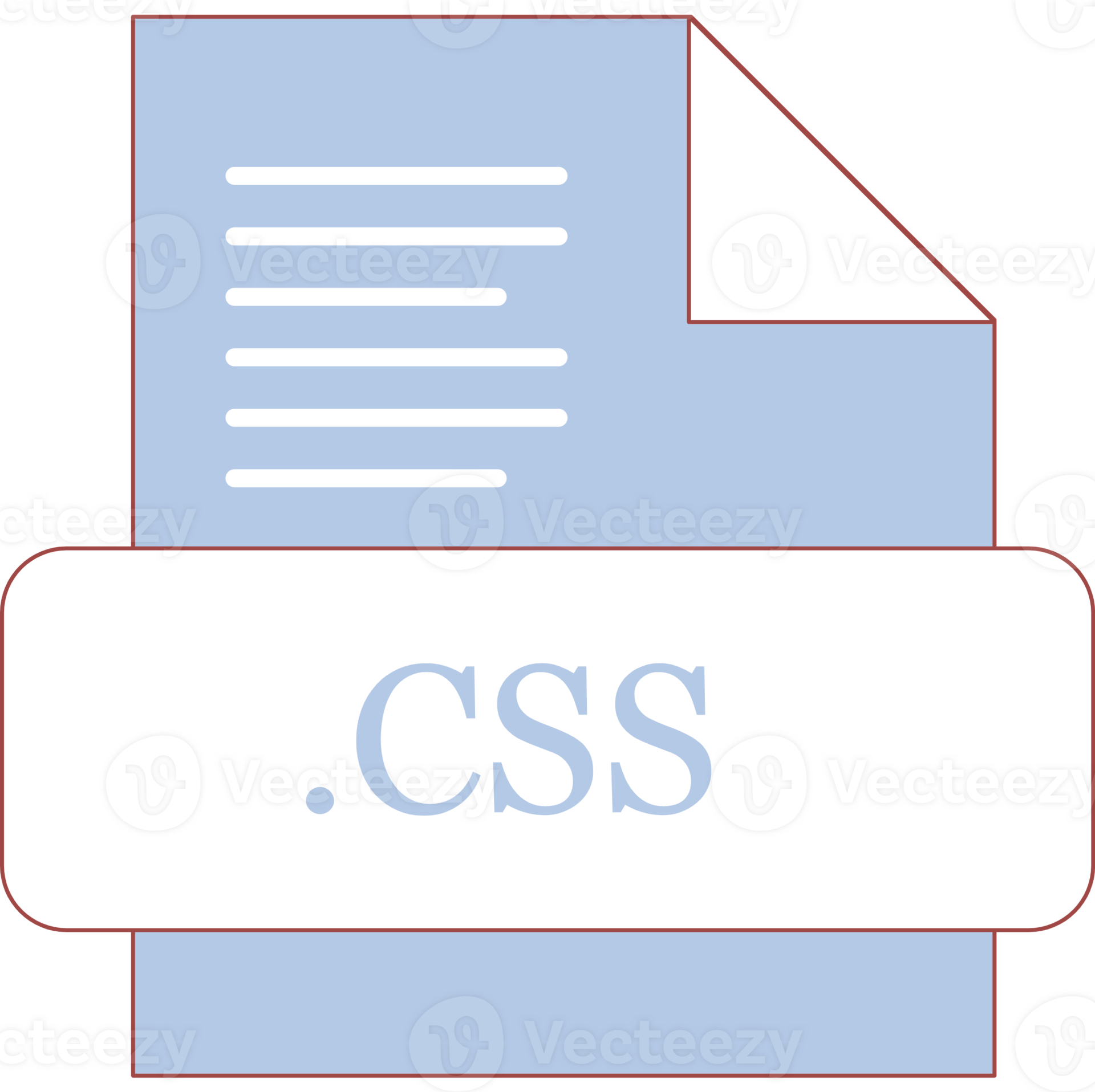 Css File Extension Icon Fill With Minimal Colors 66499476 PNG