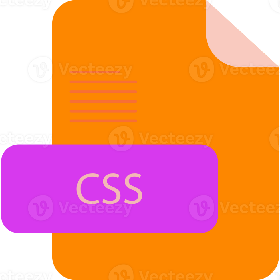 Css File Extension Rounded Lines And Shape 66499494 Png