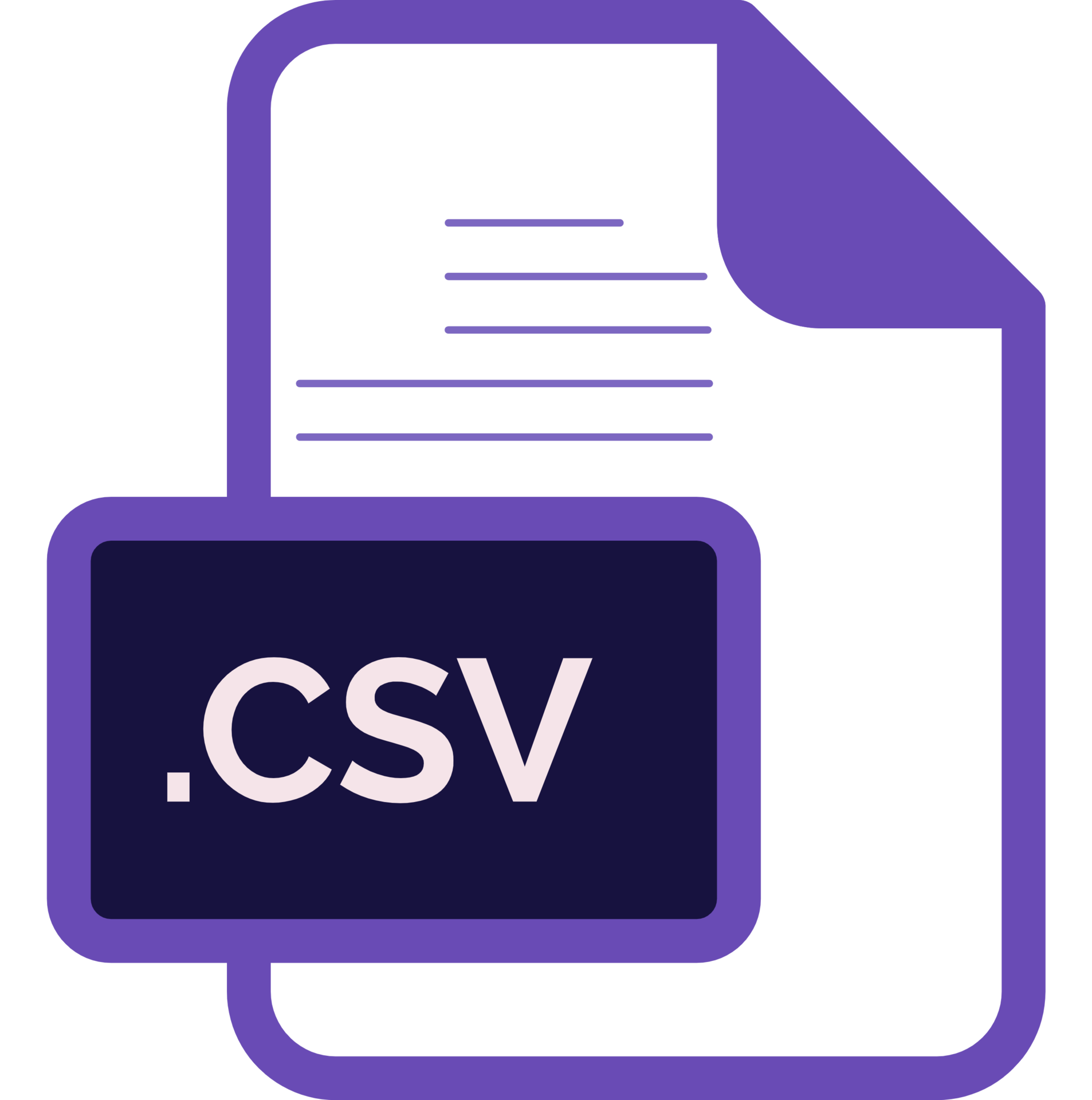 Csv File Extension Icon Little Dot And Color Fill 66499601 PNG