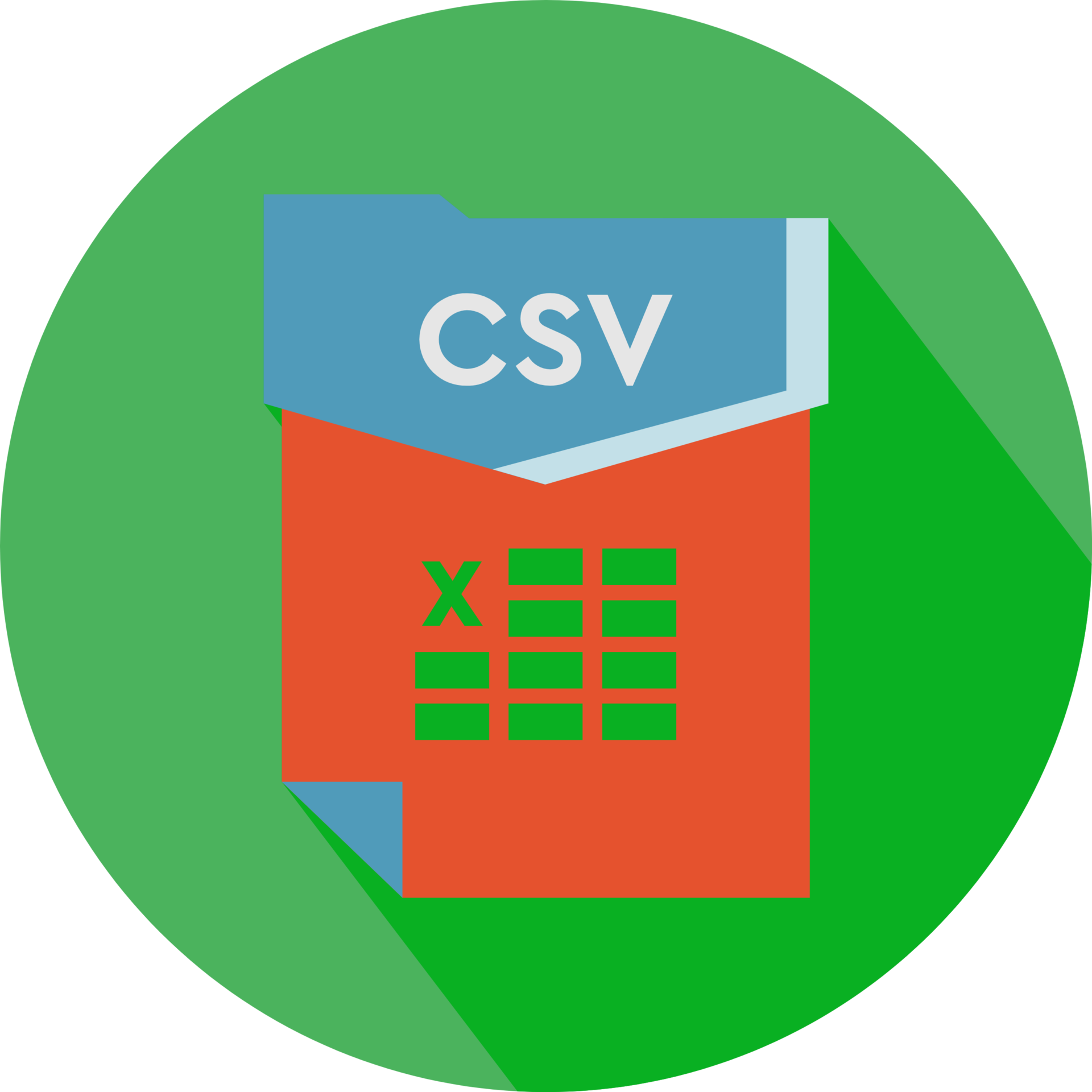 Csv File Format Minimal Icon With Circular Shape 66499721 PNG