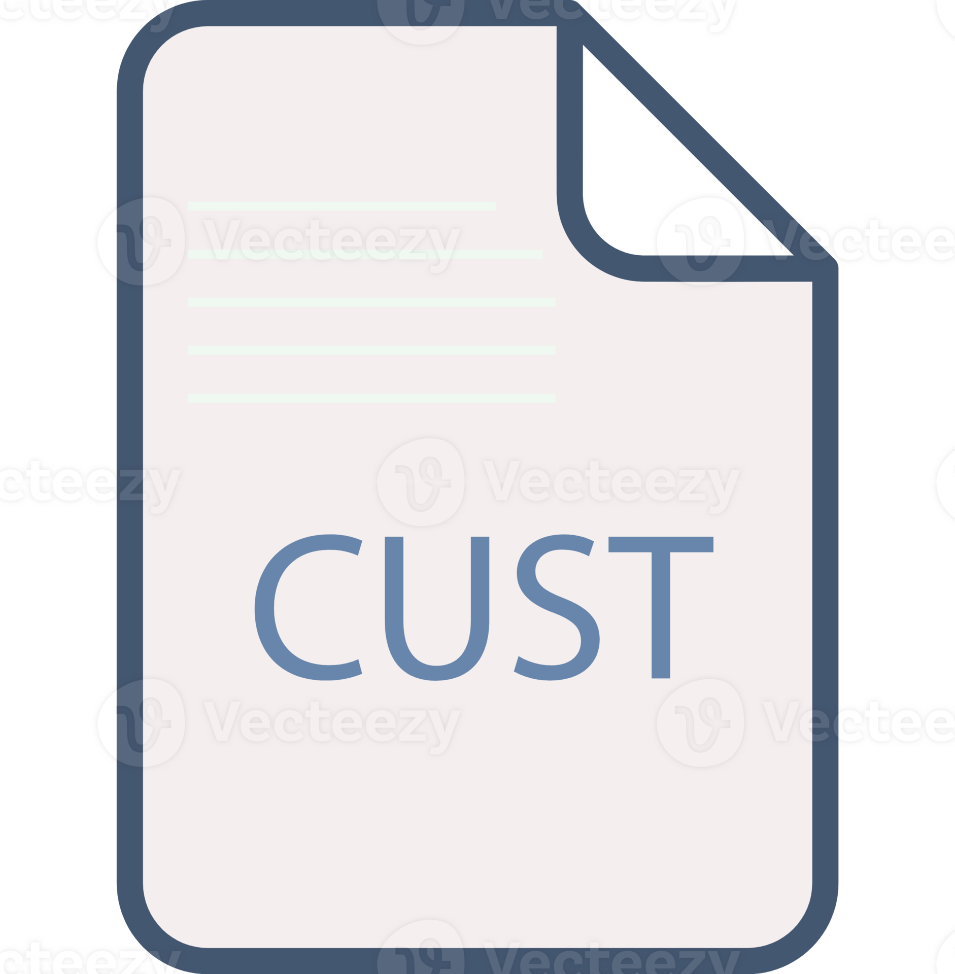 Cust File Icon Fill And Outline Rounded Corners 66499808 Png