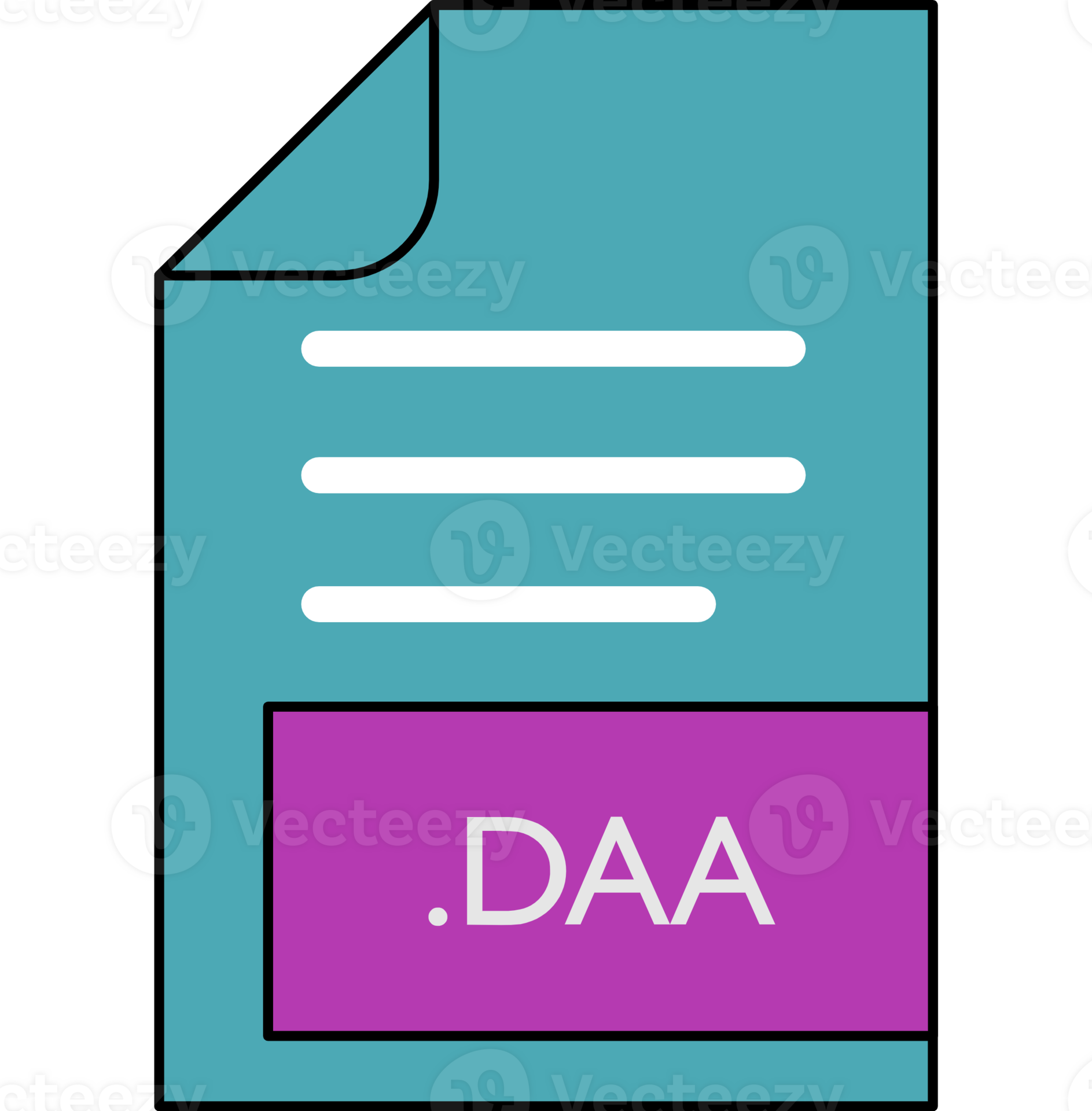 Daa File Format Icon Outline And Fill 66499988 PNG
