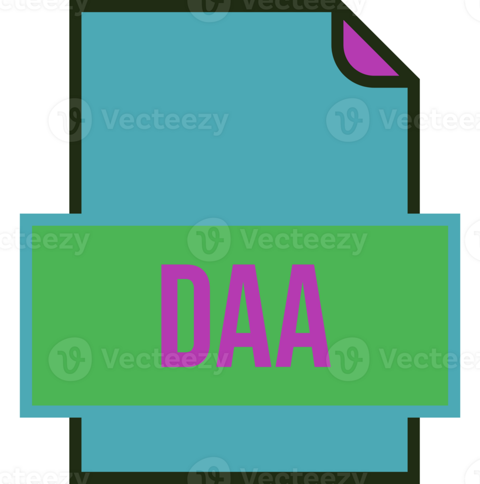 Daa File Icon Fill And Outline Crisp Corners 66499992 PNG