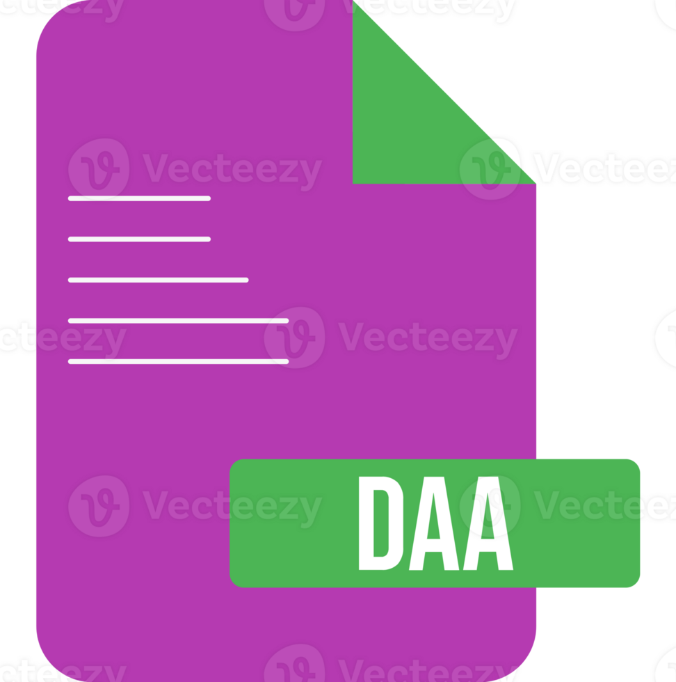 Daa File Extension Icon 66500014 PNG