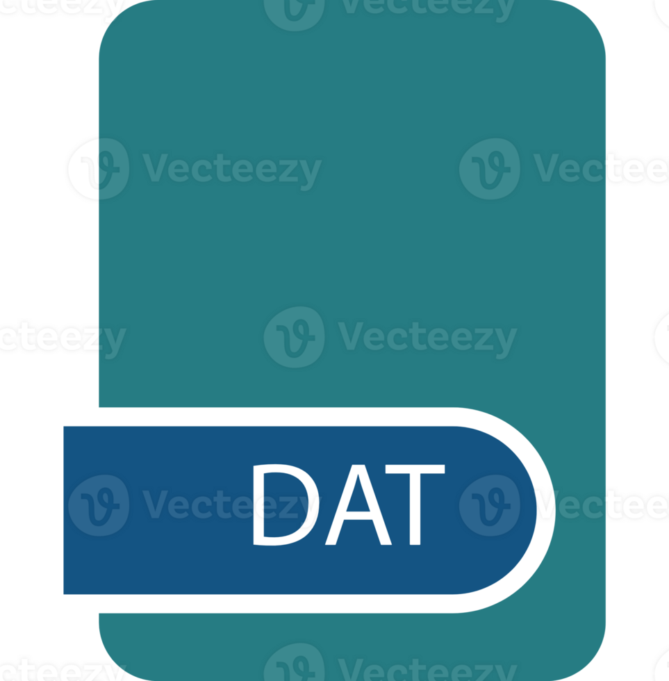 Dat File Format Icon With Contour 66500206 Png