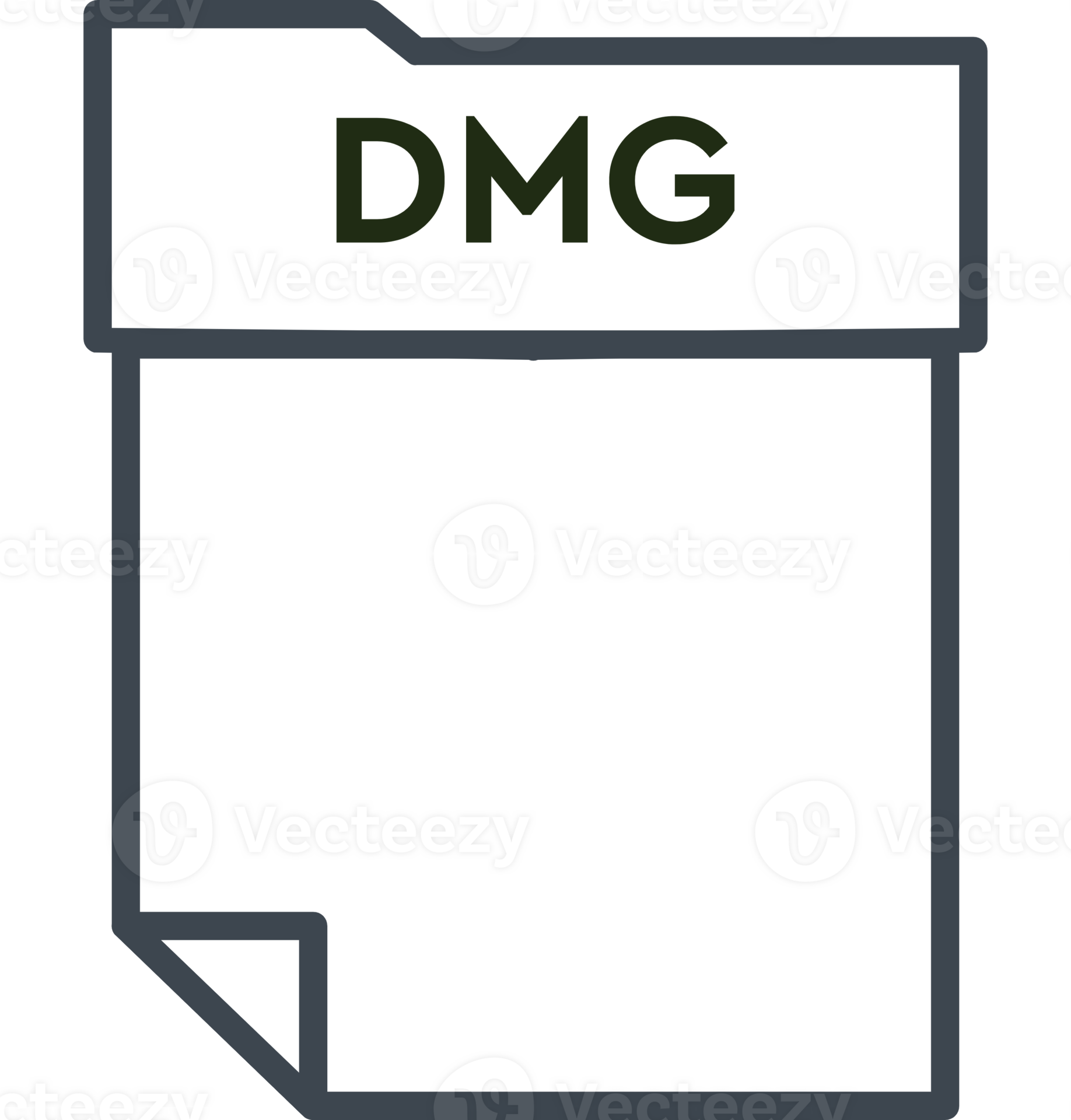 Dmg File Format Minimal Icon With Thick Outline 66500411 Png