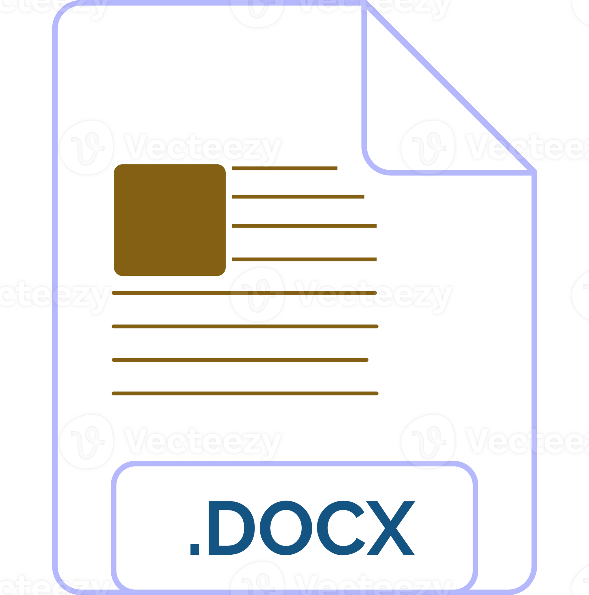 Docx File Icon Little Lines Outline 66500581 PNG