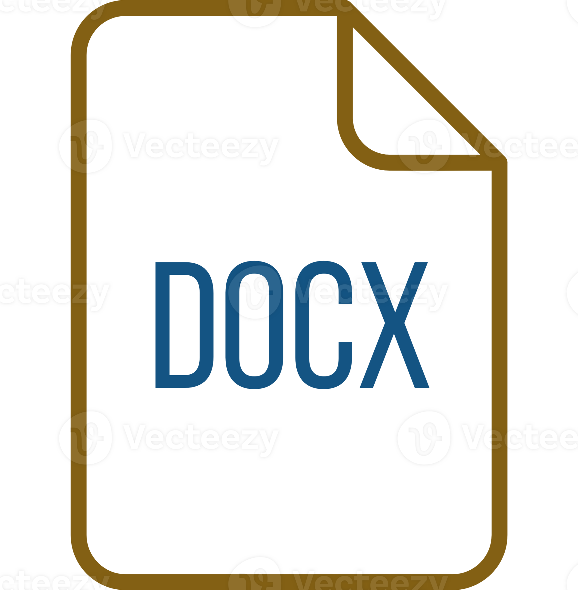 Docx File Icon Fill Rounded Corners Bold Outline 66500582 PNG