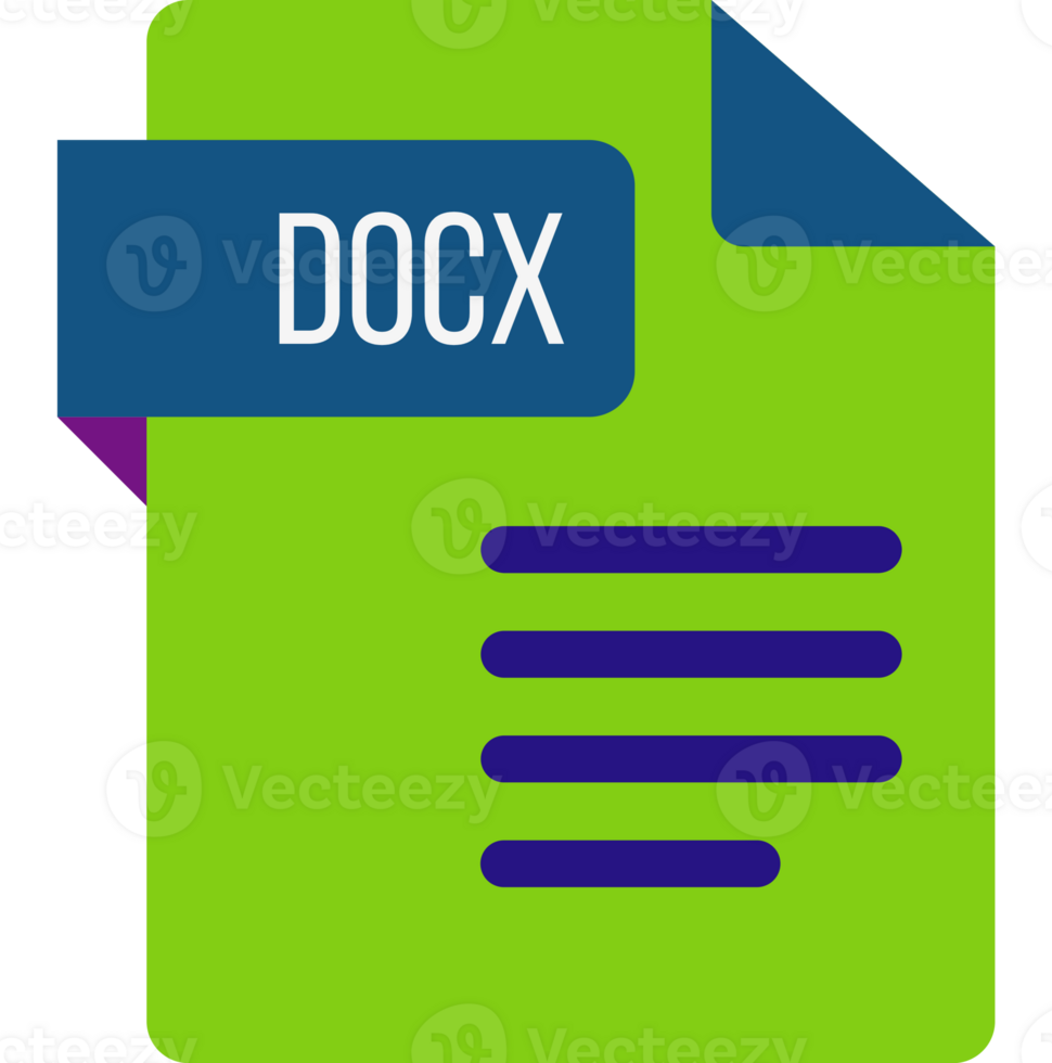 Docx File Icon With Dark Ciolor And Folded Doc 66500592 PNG
