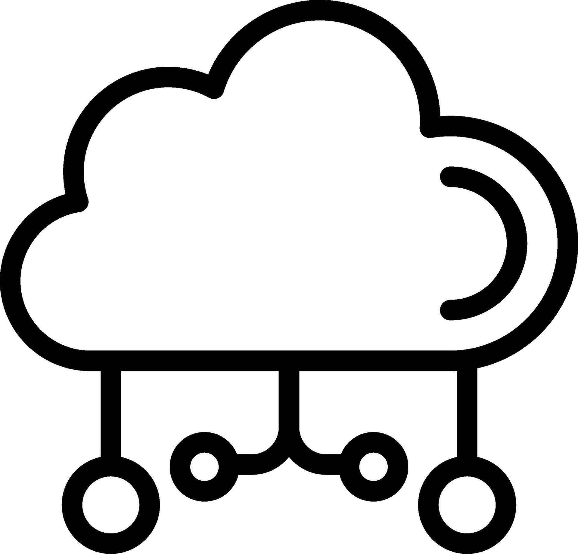 Cloud Computing Outline Icon 66504679 Vector Art at Vecteezy