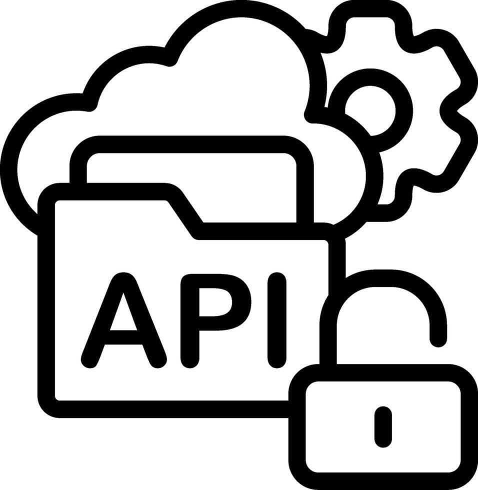 API Access Outline Icon 66505458 Vector Art at Vecteezy
