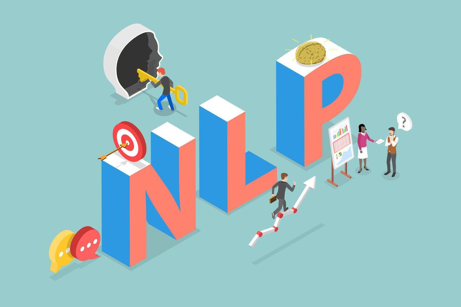 3d Isometric Flat Illustration Of Nlp Neuro Linguistic Programming 66532007 Vector Art At Vecteezy
