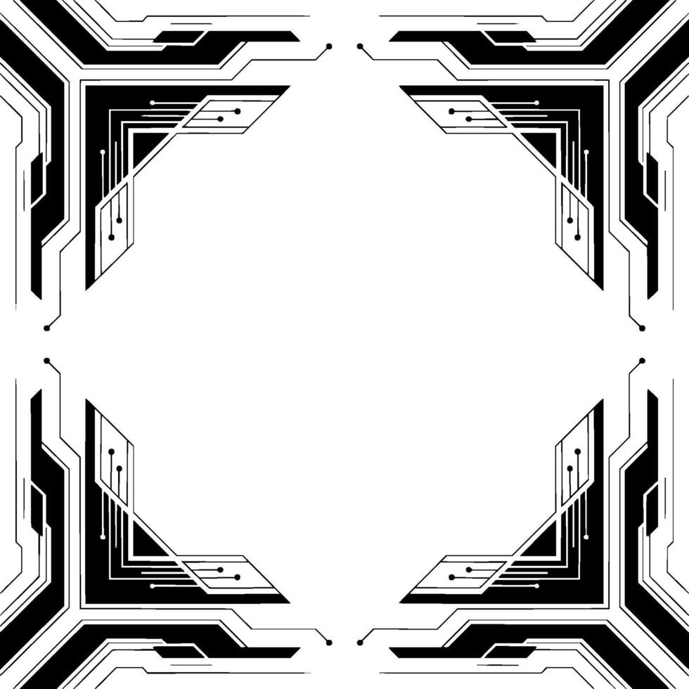 Techinspired Border Clean Futuristic With Circuit Elements 66567220 Vector Art At Vecteezy