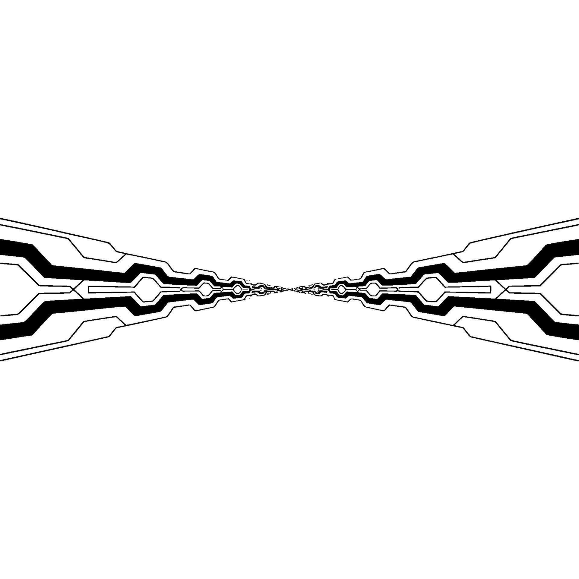 Futuristic Circuit Board Lines Perspective Digital Data Flow Abstract Background 66567523 Vector