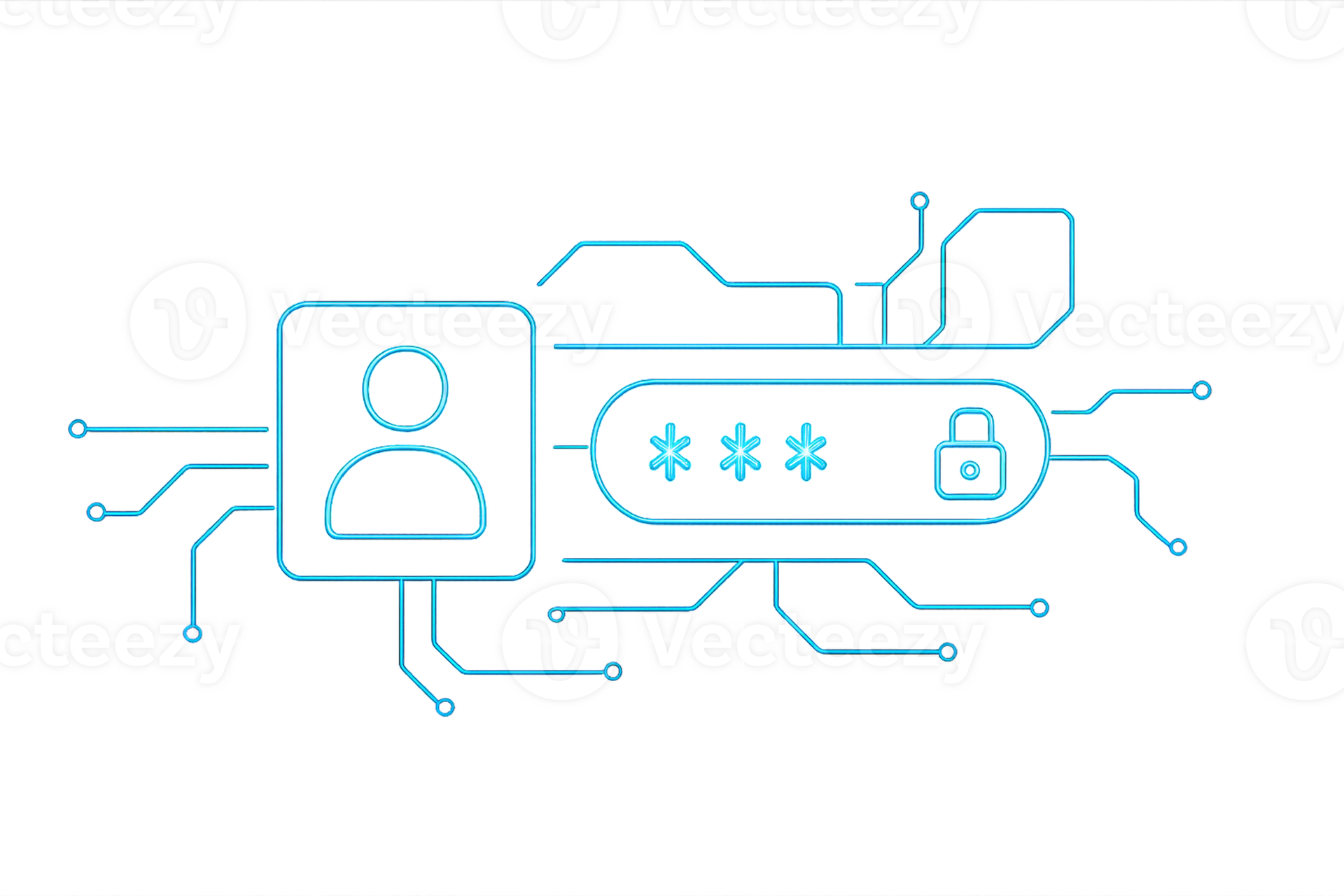 Futuristic Tech Interface Design for Simple User Authentication Process 66571634 PNG