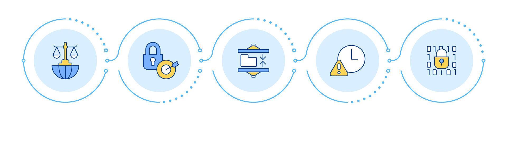GDPR principles infographic 5 steps. General data protection regulation ...