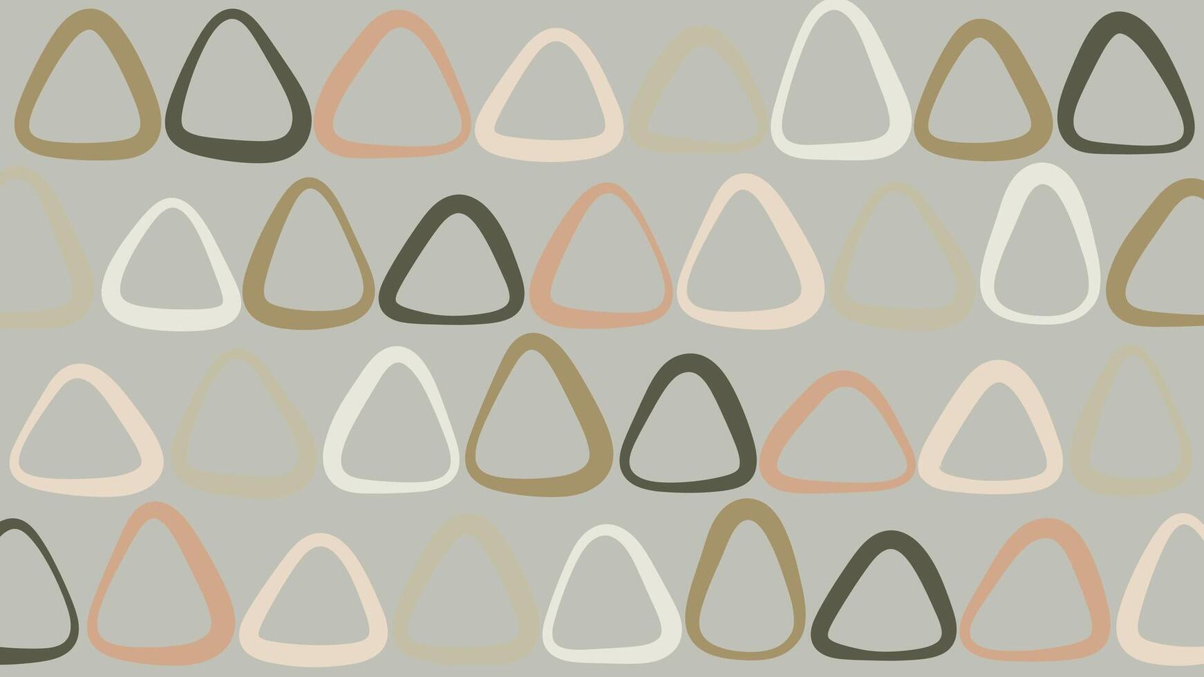 Hand-Drawn Triangle Loops in Warm Tones Background 66624037 Vector Art ...
