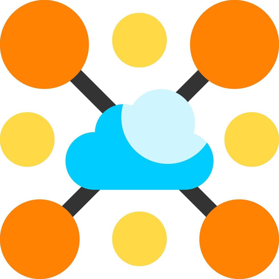 Cloud Computing Flat Icon 66668651 Vector Art at Vecteezy