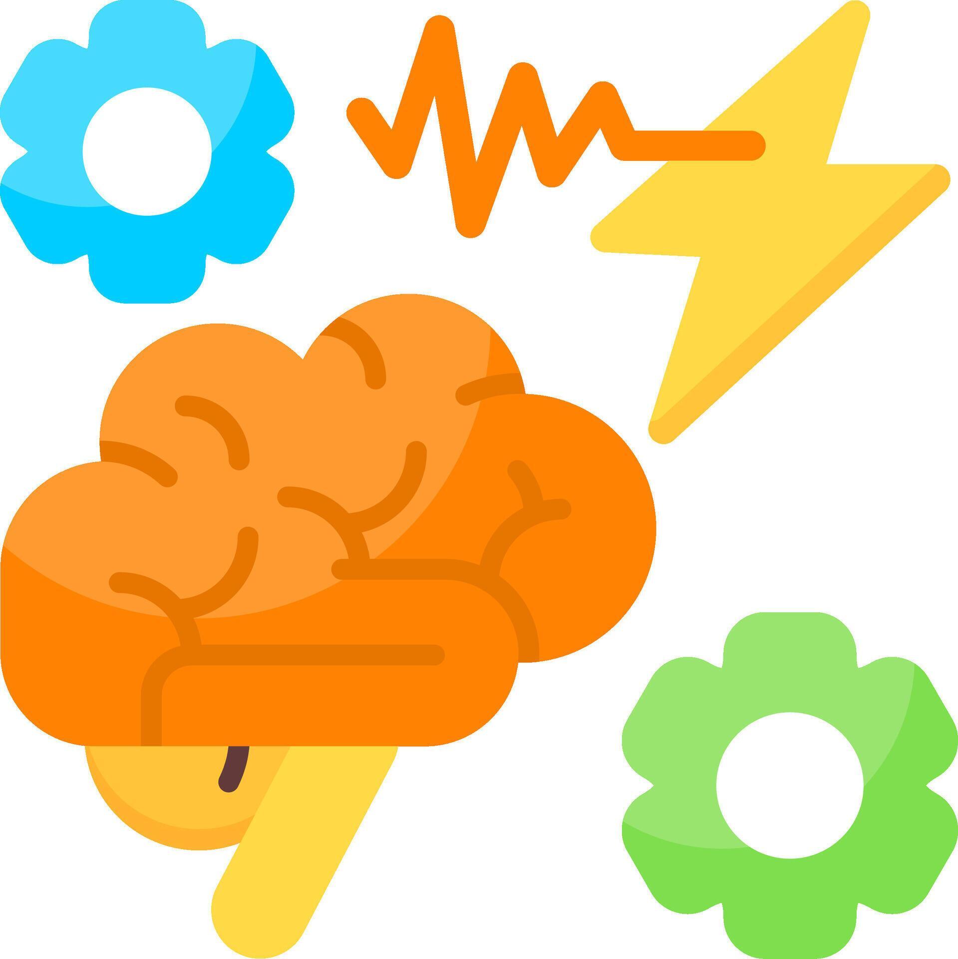 Brainwave Function Flat Icon 66669887 Vector Art at Vecteezy