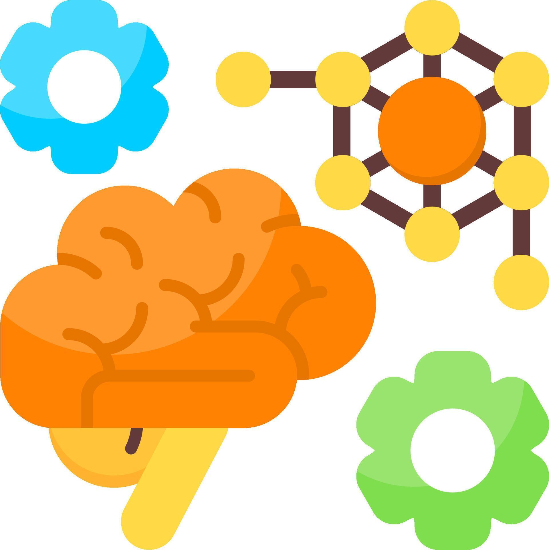 Logical Brain Function Flat Icon 66669901 Vector Art at Vecteezy