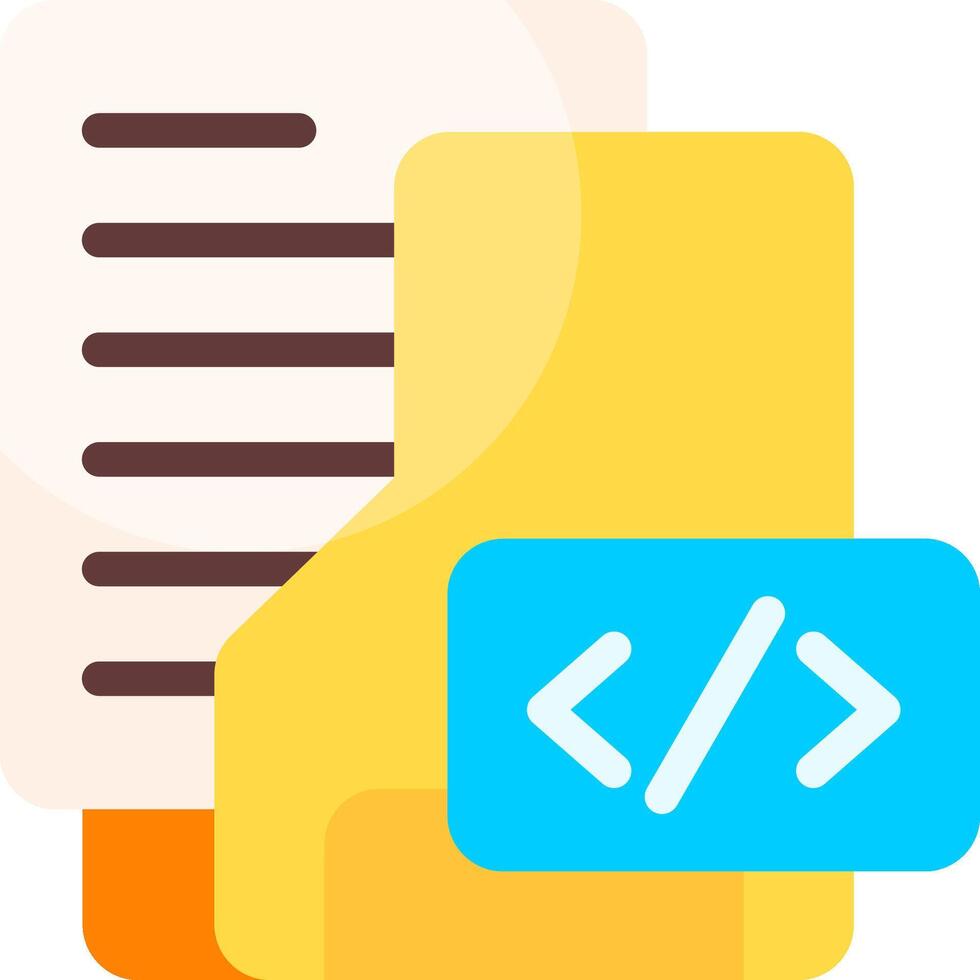 Code Folder Flat Icon 66670207 Vector Art at Vecteezy