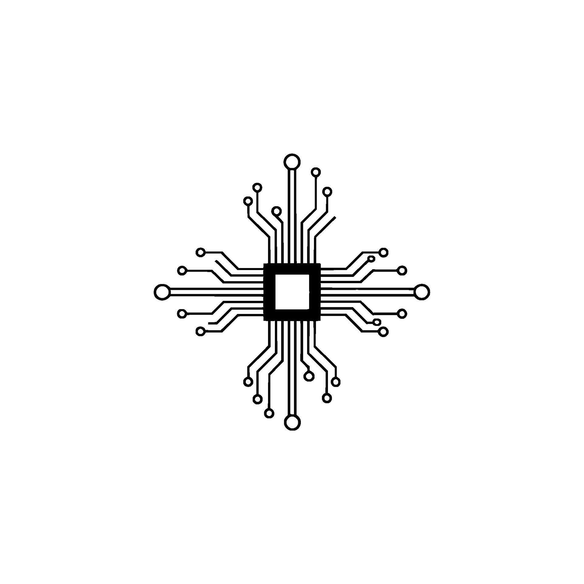 Minimalist Microchip With Shadow Technology 66683845 Vector Art at Vecteezy