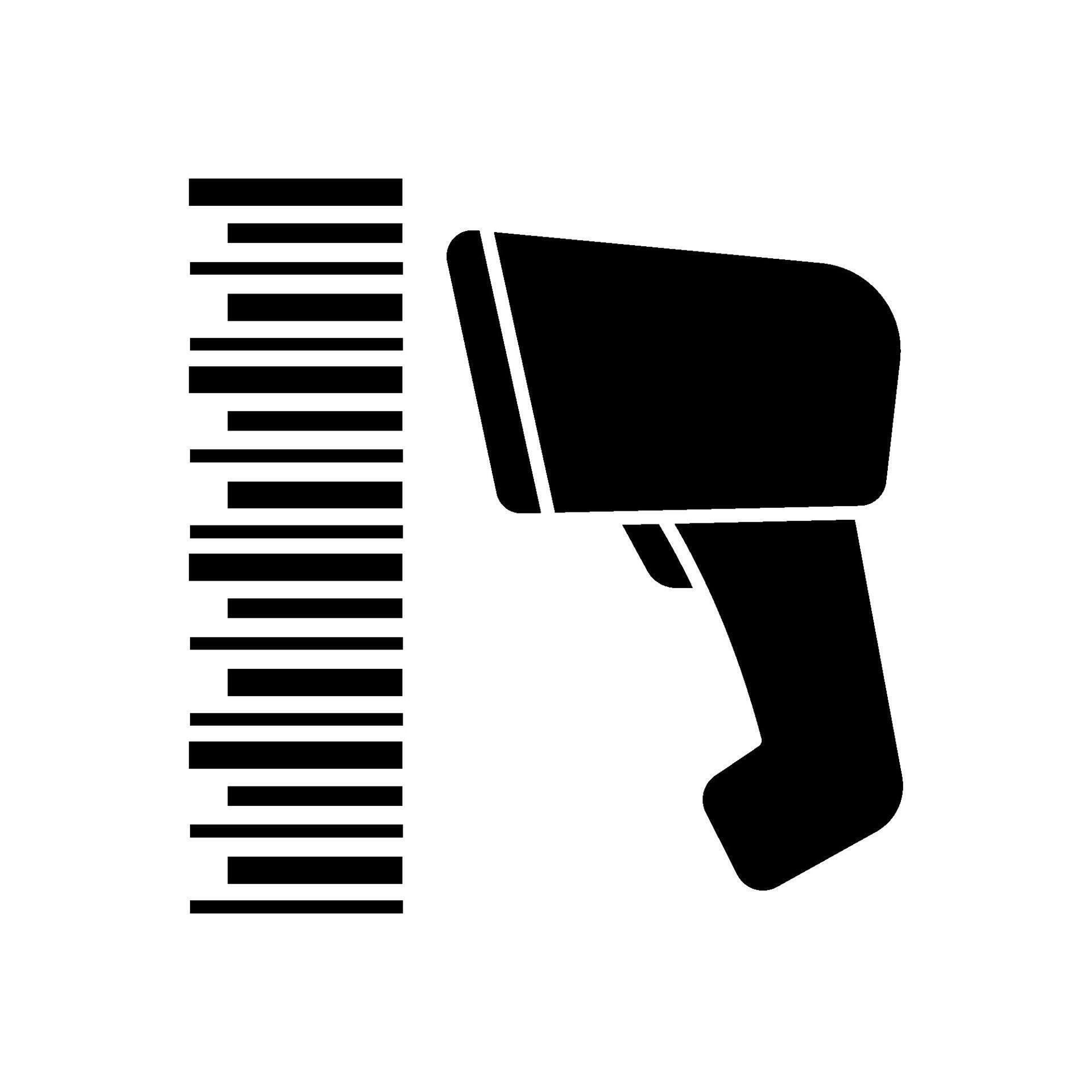 Bar code Scanner Icon illustration design templates simple and modern ...