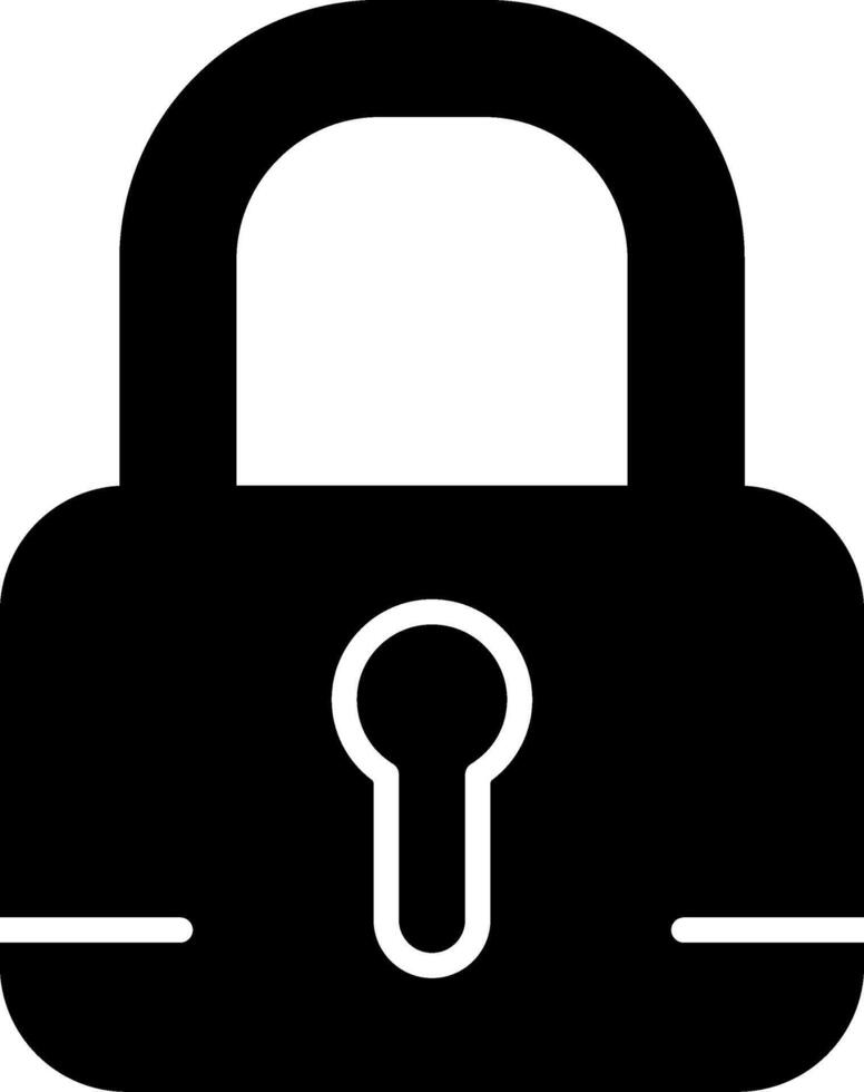 Lock Flat Solid Black Icon 66721014 Vector Art at Vecteezy