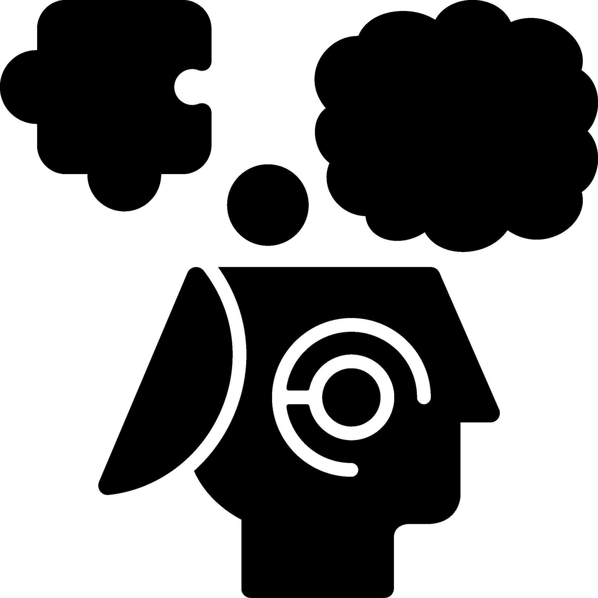 Deep Thinking Solid Black Icon 66721227 Vector Art at Vecteezy