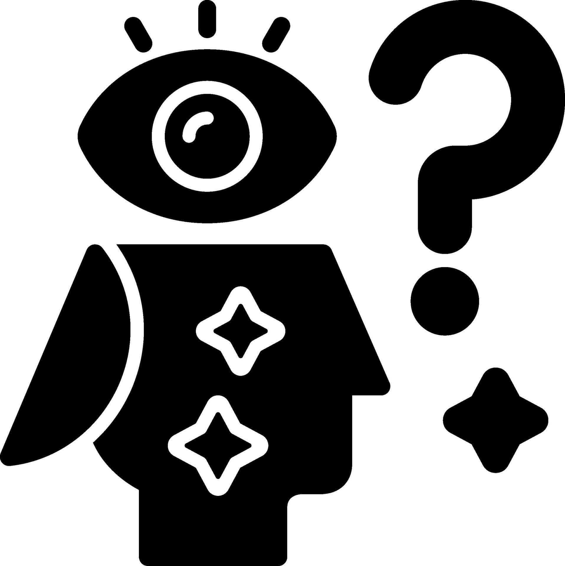 Visionary Thinking Solid Black Icon 66721253 Vector Art at Vecteezy