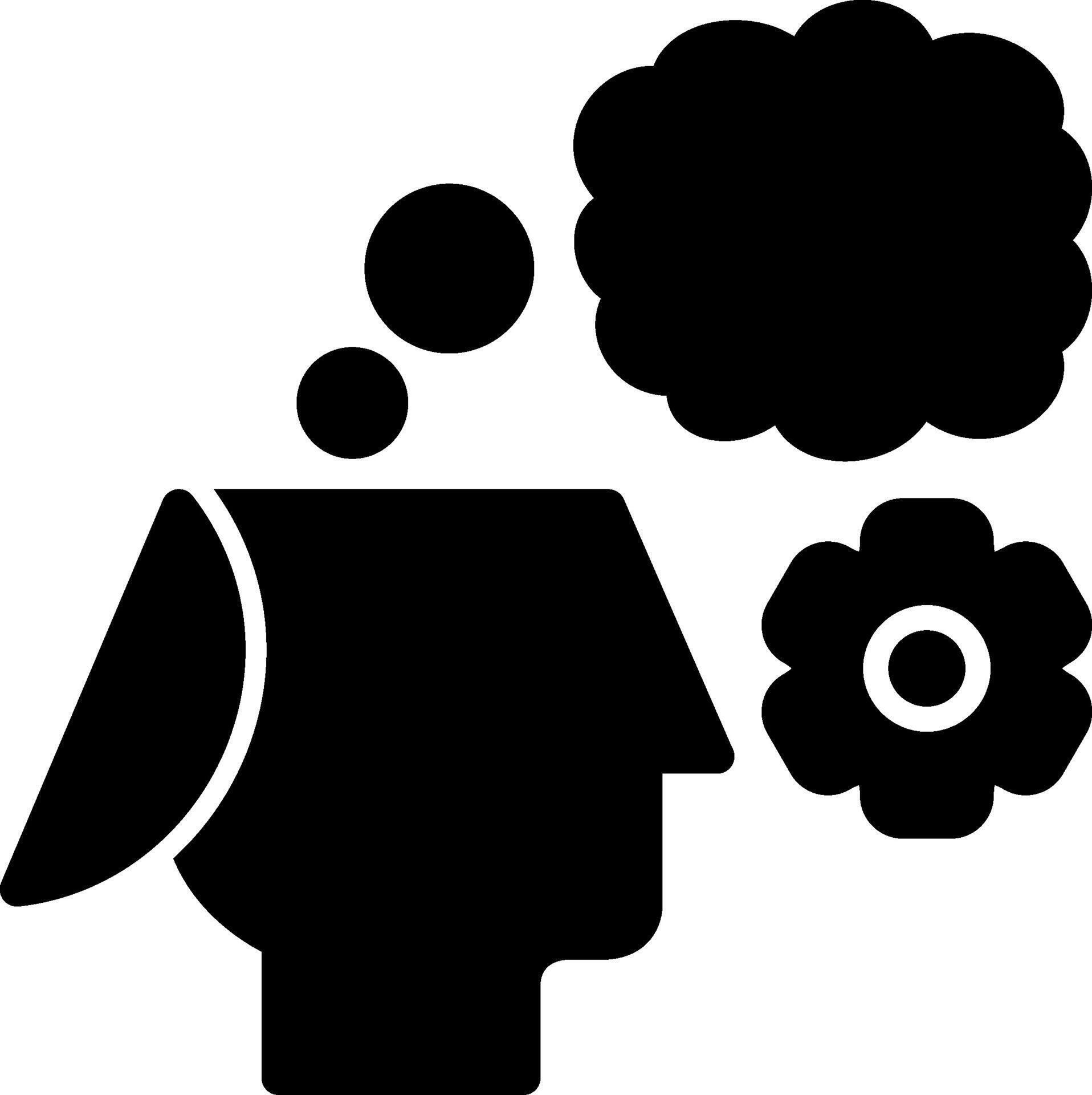 Open Minded Thinking Solid Black Icon 66721256 Vector Art at Vecteezy