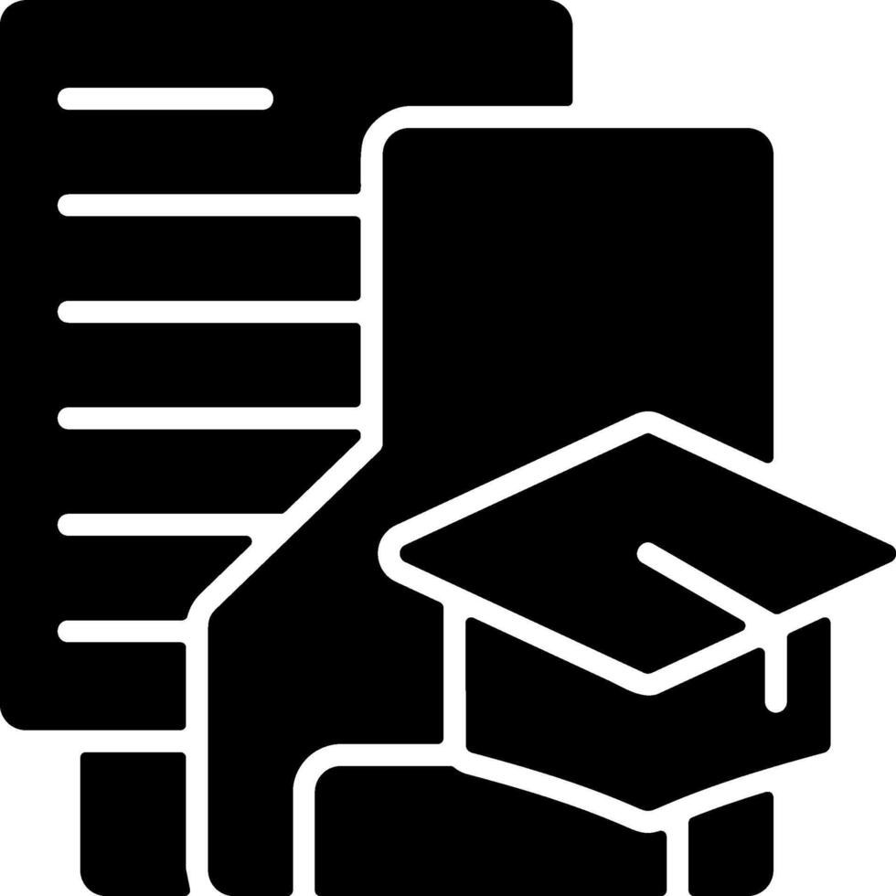 School Folder Solid Black Icon 66721614 Vector Art at Vecteezy