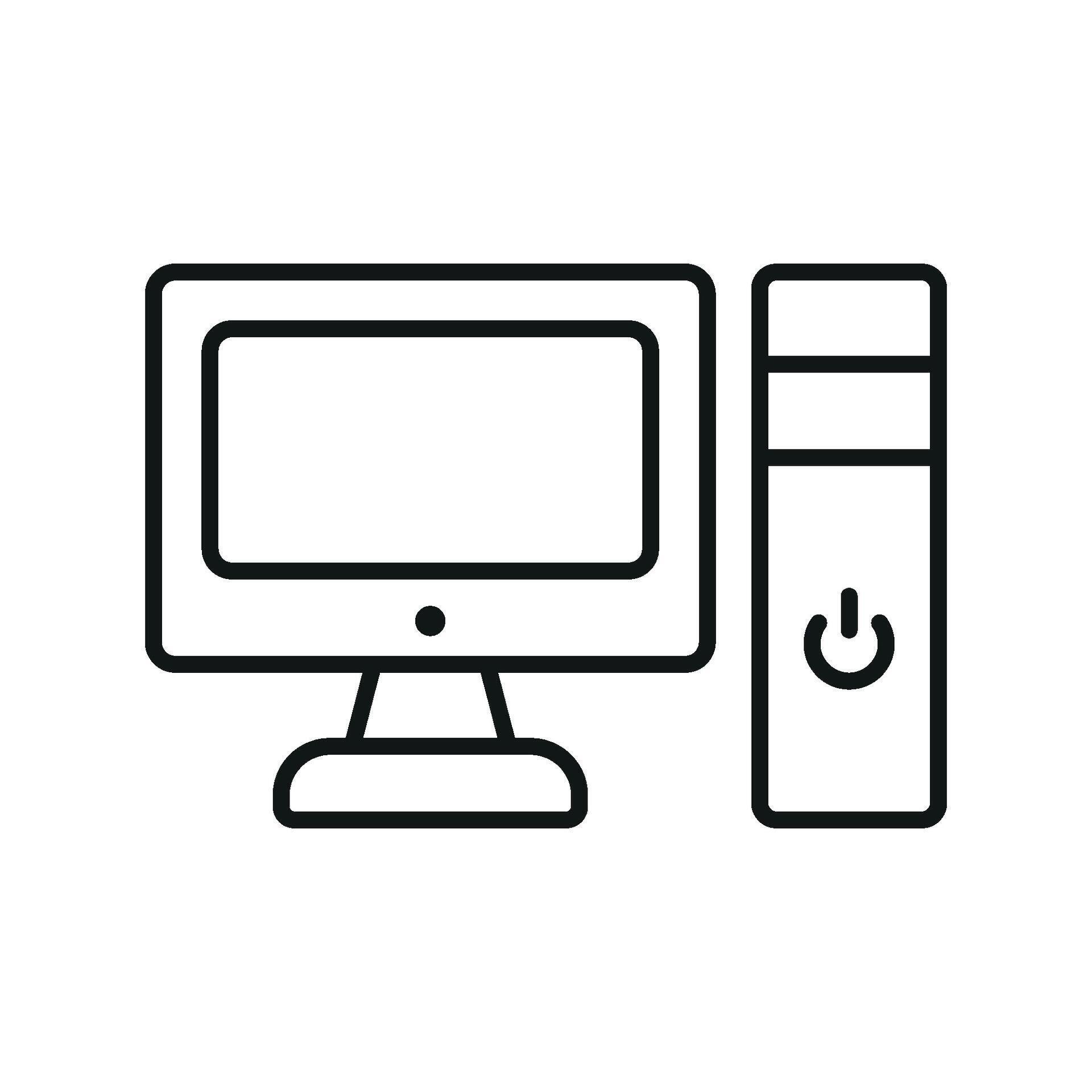 Computer icon for coding apps software tutorials and programming ...