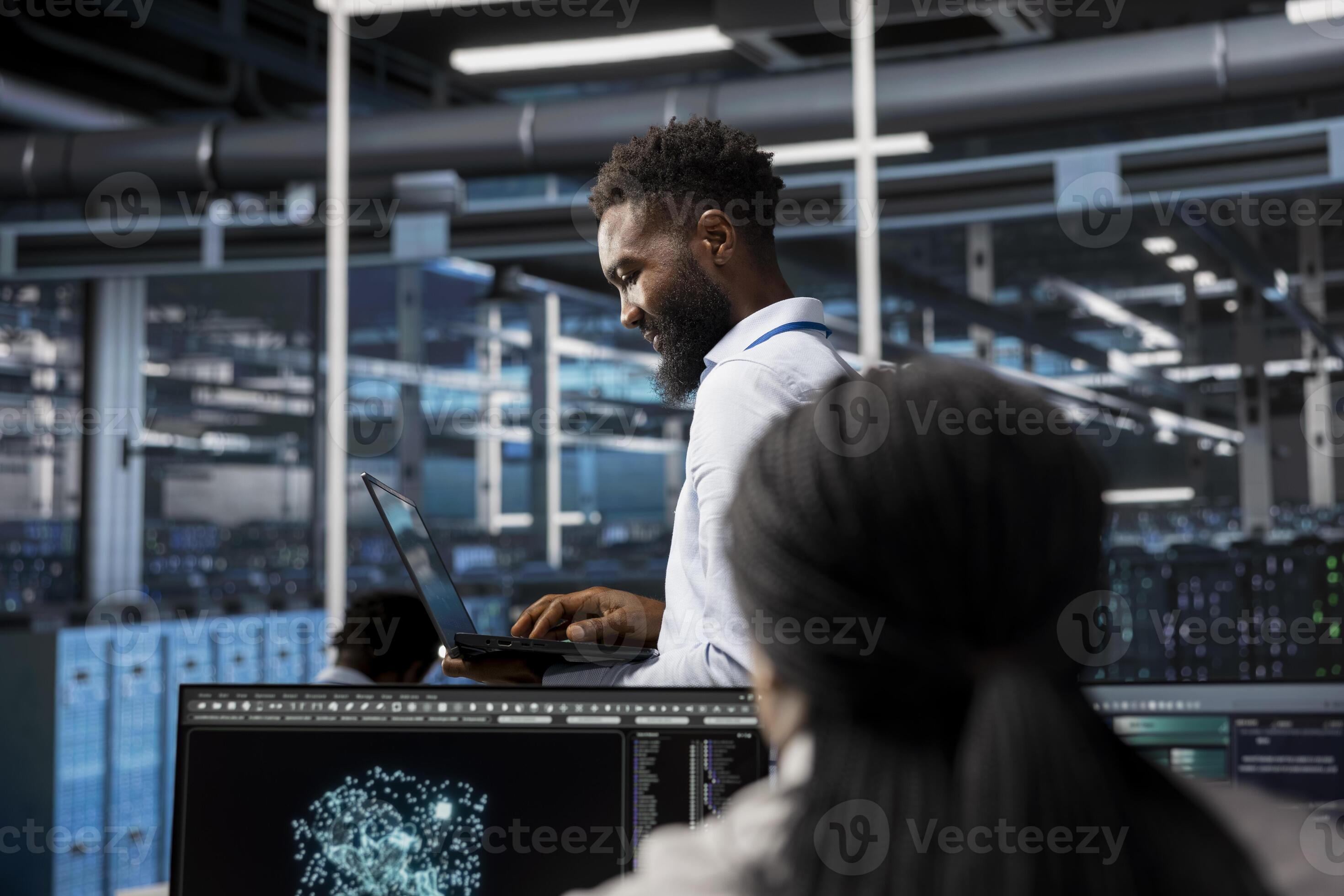 Data center system administrator uses AI visualization tech to oversee automated repetitive ...