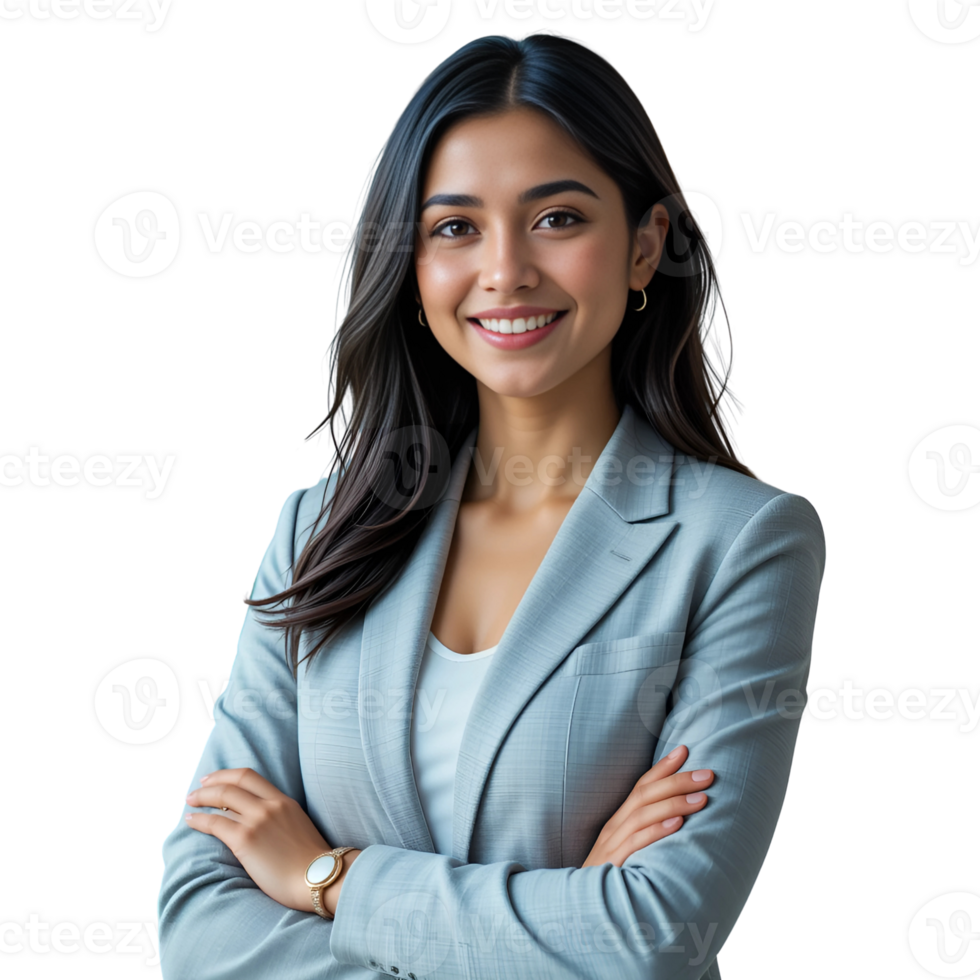 Confident businesswoman portrait arms crossed smiling 66948376 PNG