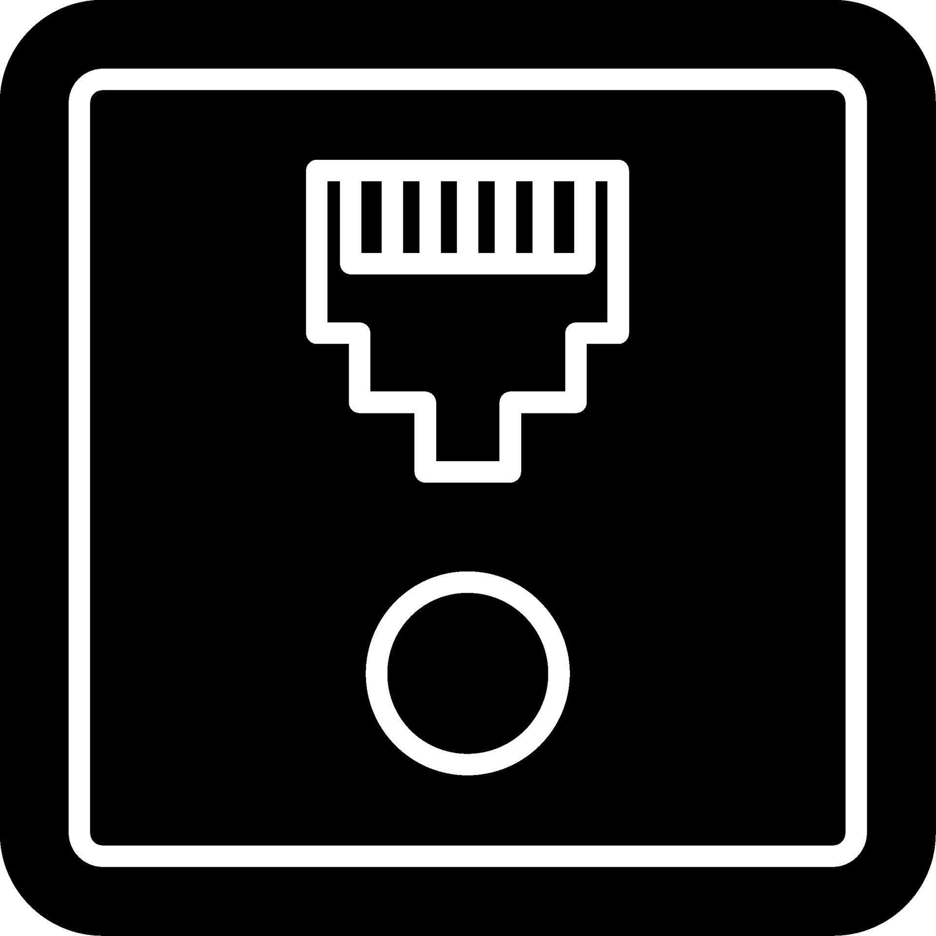 Wired Ethernet Network Socket 67126310 Vector Art at Vecteezy