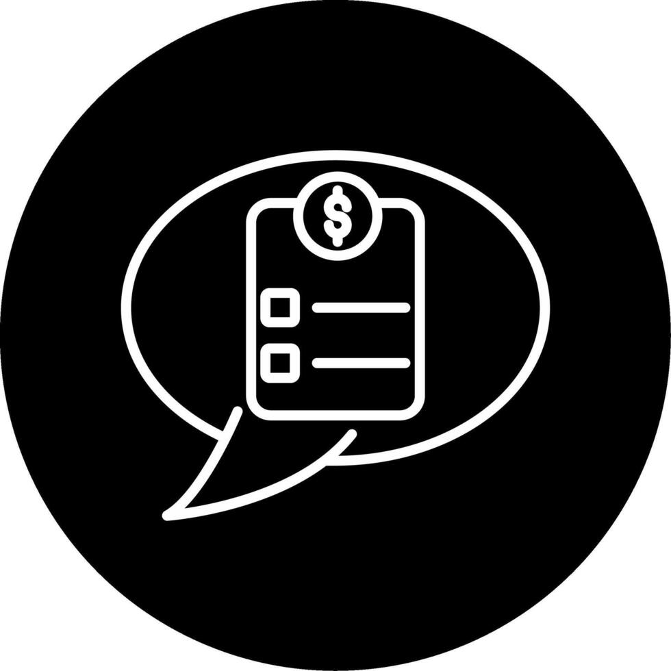 Expense Report Submission Notification Circle Inverted 67133901 Vector