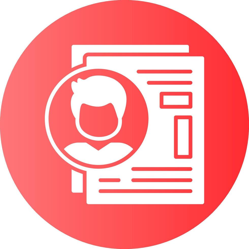 Candidate Solid Gradient Circle Icon 67138778 Vector Art at Vecteezy