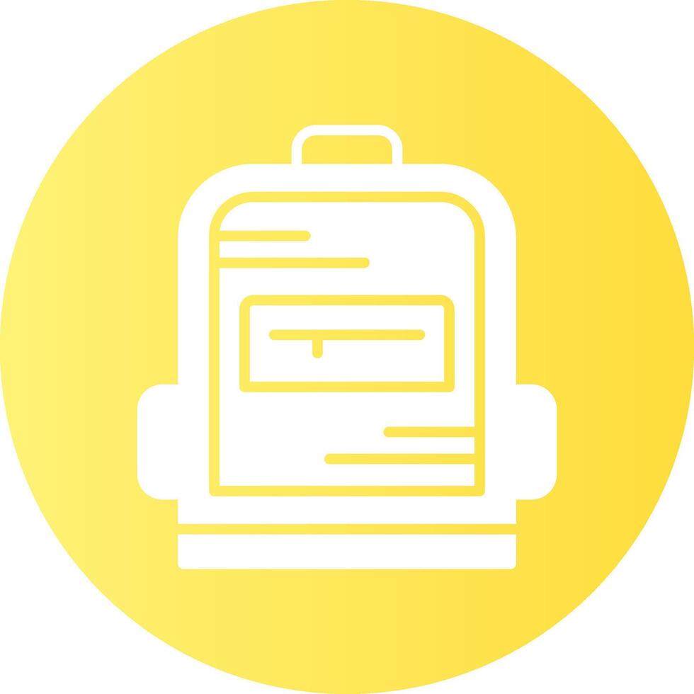 School backpack Solid Gradient Circle Icon 67138861 Vector Art at Vecteezy
